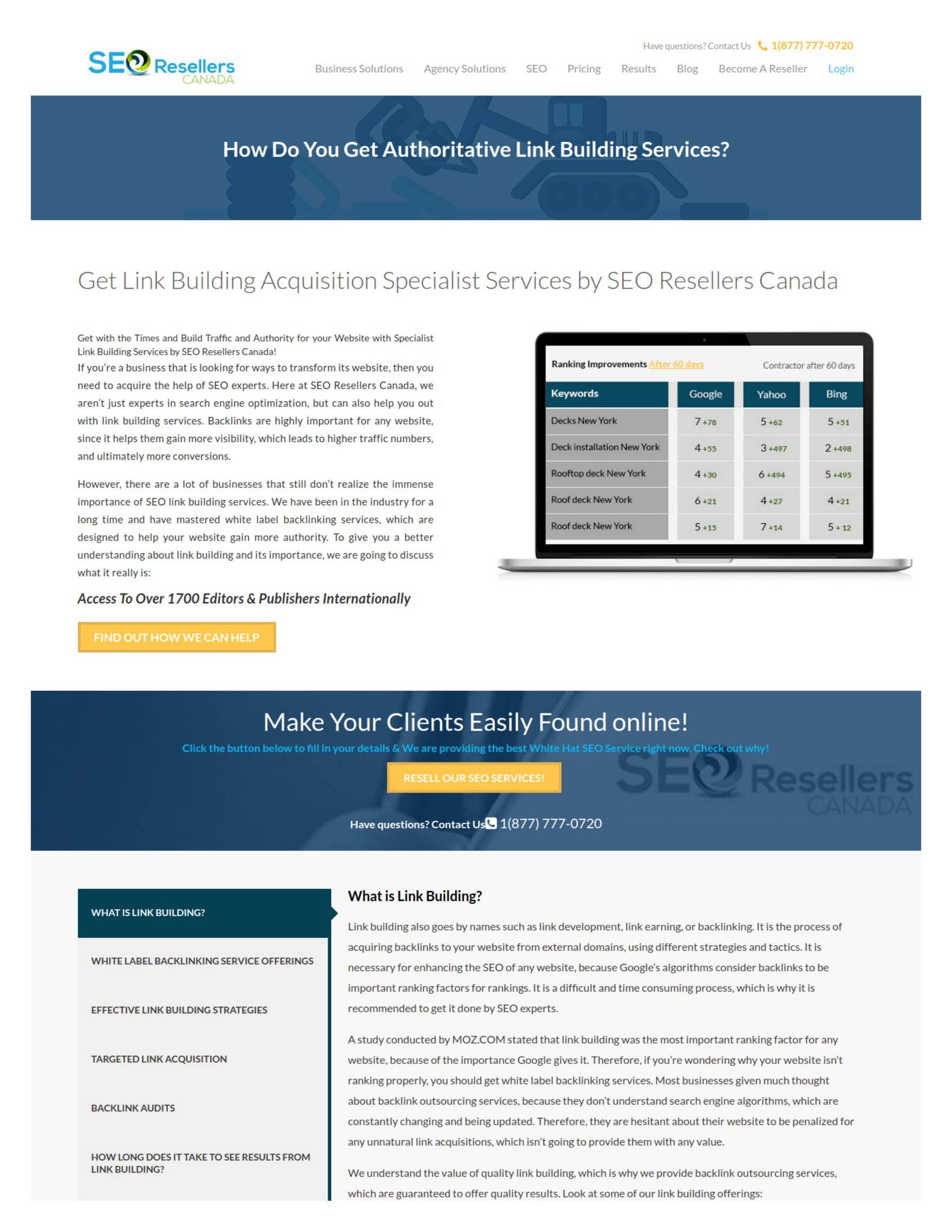 SEO Resellers Canada Unveils Ethical And Effective Link Building ...