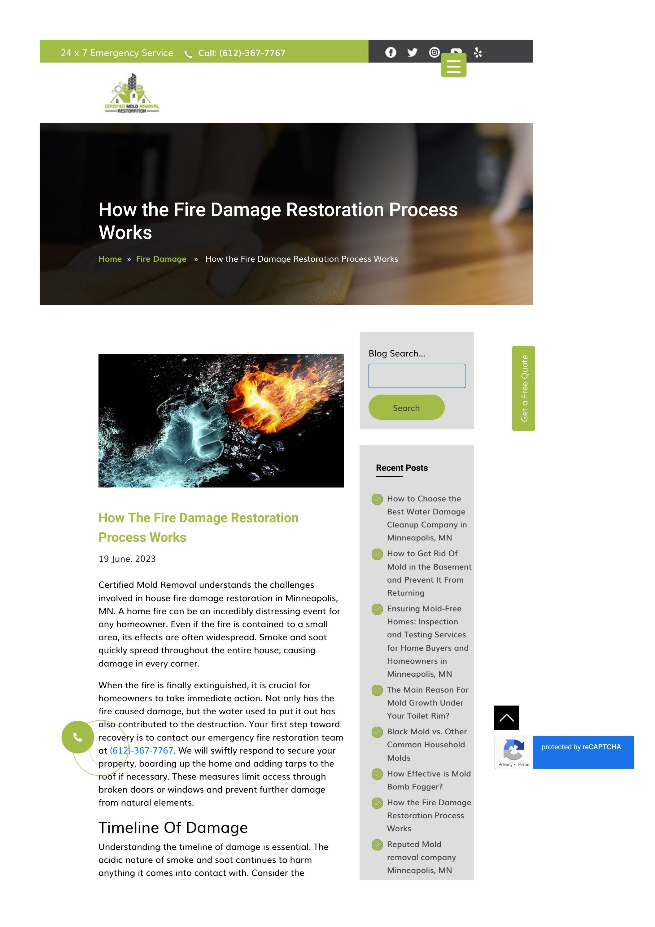 How the Fire Damage Restoration Process Works by Certified Mold Removal ...