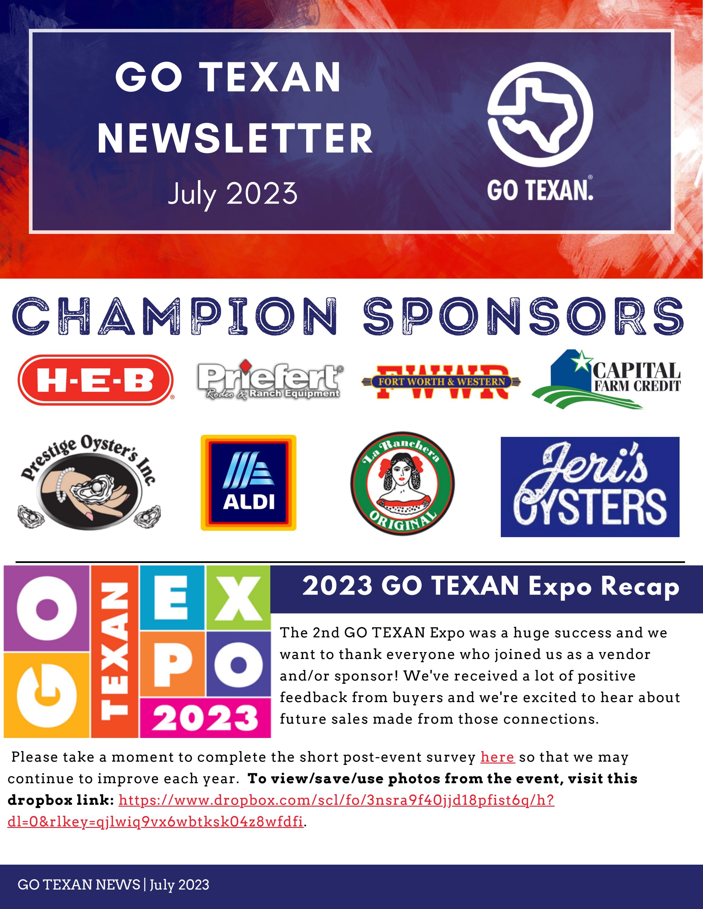 July GO TEXAN Newsletter by GO TEXAN - Issuu