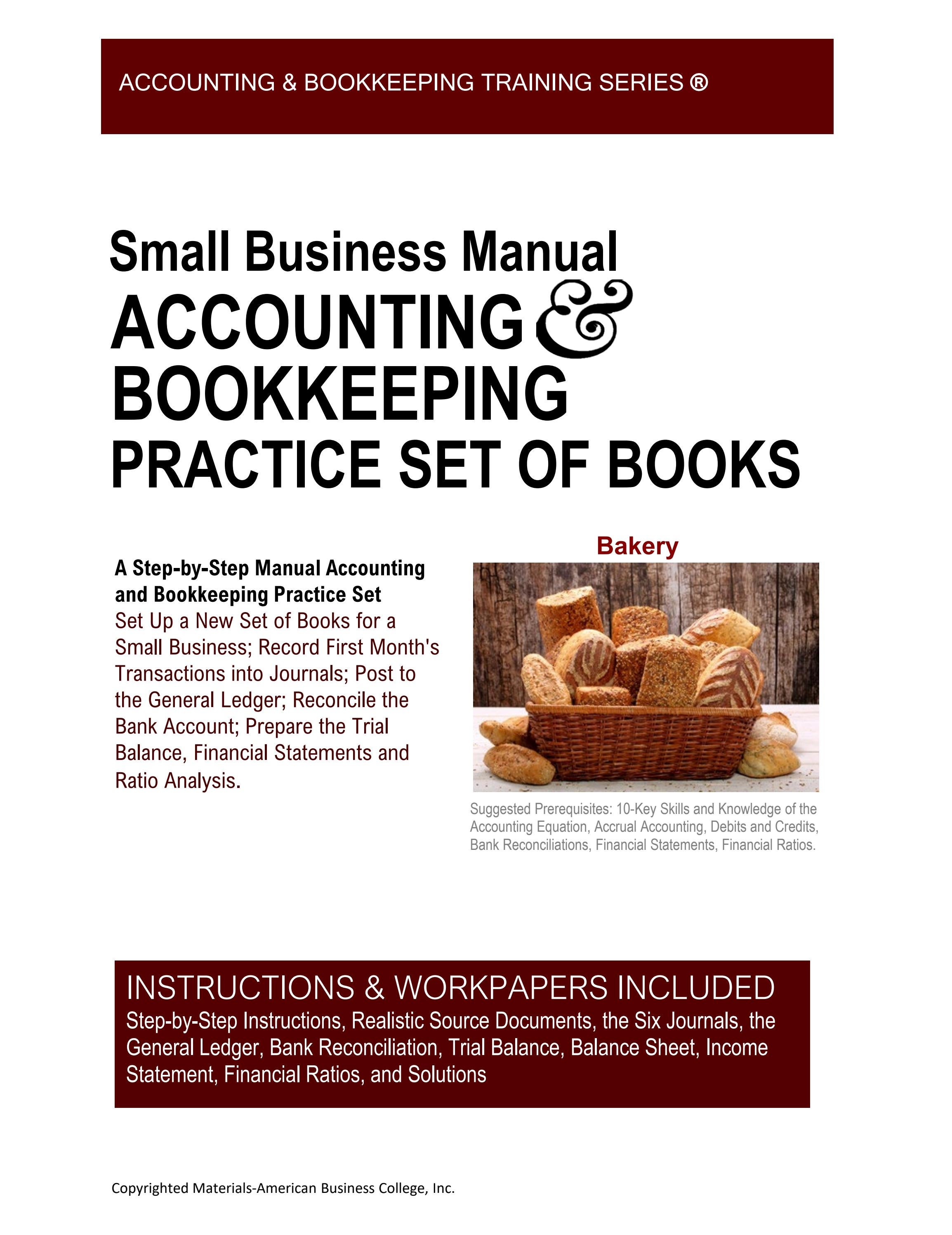 Betty's Bakery Manual Practice Set of Books by William Setterlund - Issuu