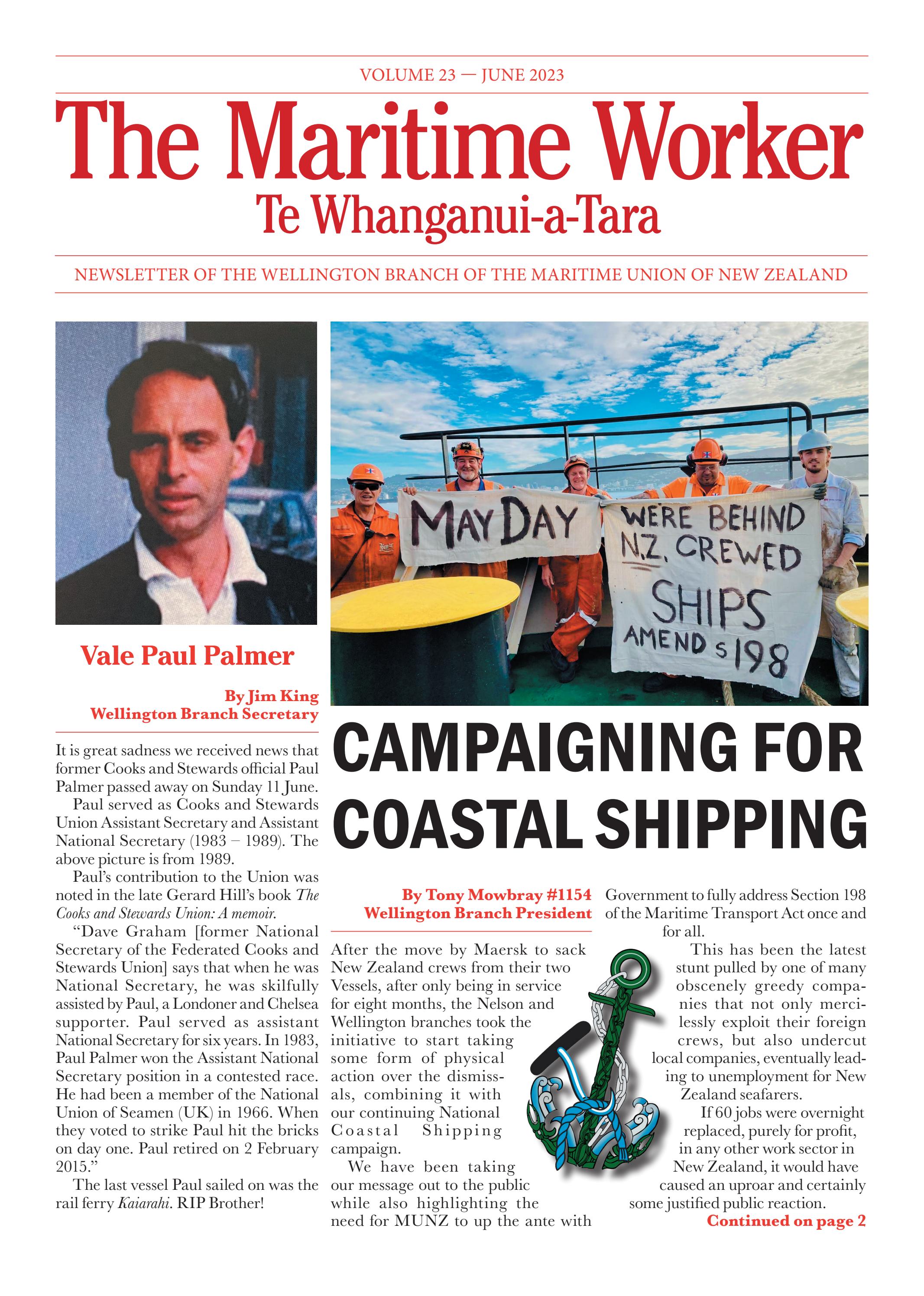 Maritime Worker June 2023 by Maritime Union of New Zealand - Issuu