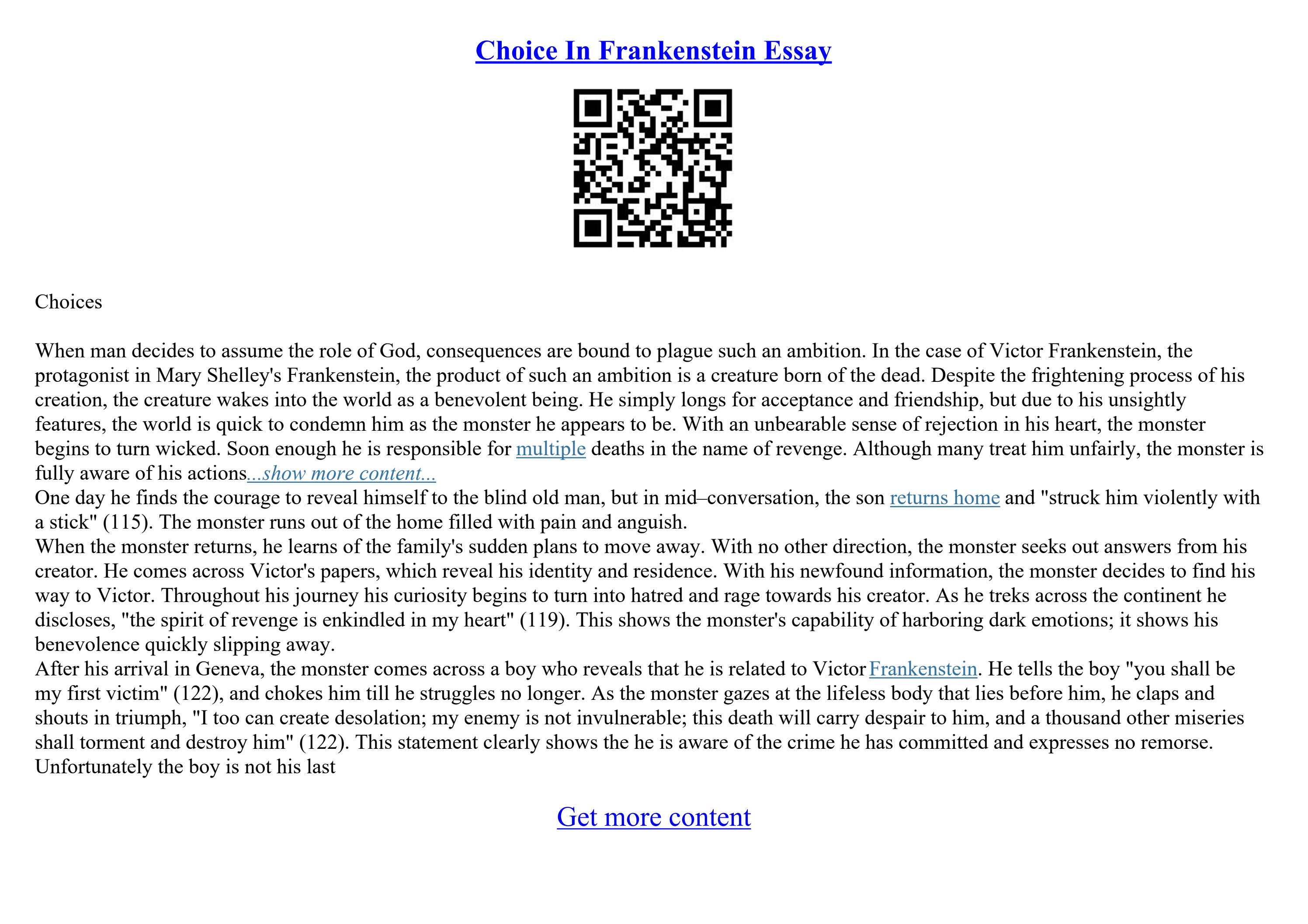 Frankenstein Essay Introduction by Pay To Do My Paper Irving - Issuu