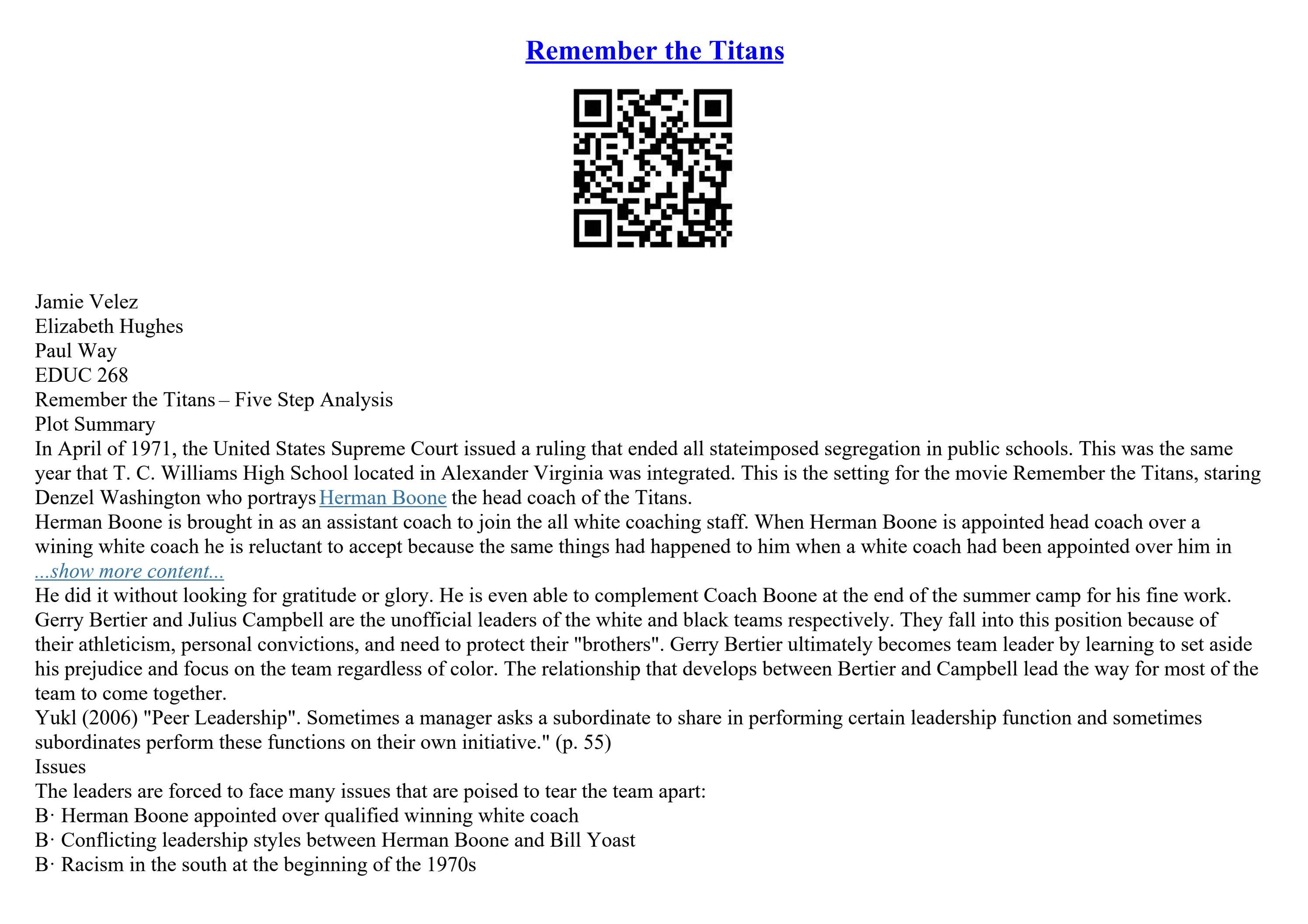 Remember The Titans Summary Essay by Paper Writing Services Best Des ...