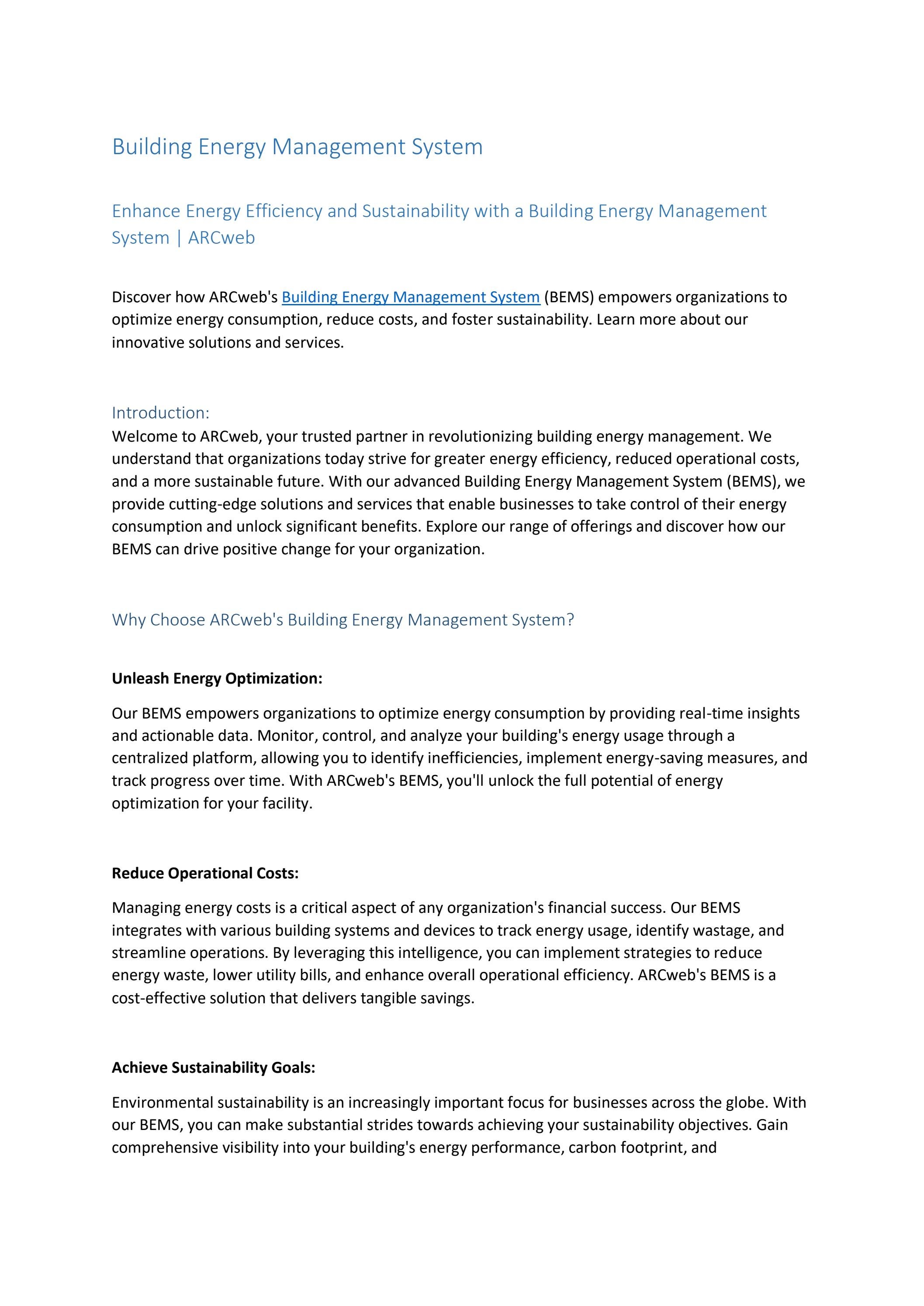 Building Energy Management System by Mike John - Issuu