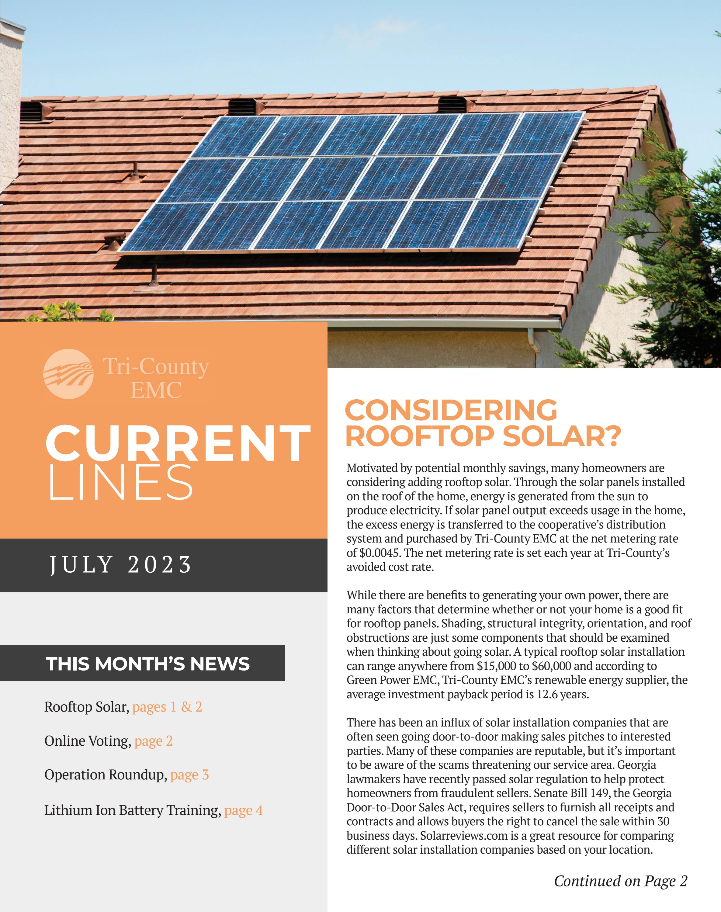 Current Lines - July 2023 by Tri-County EMC - Issuu
