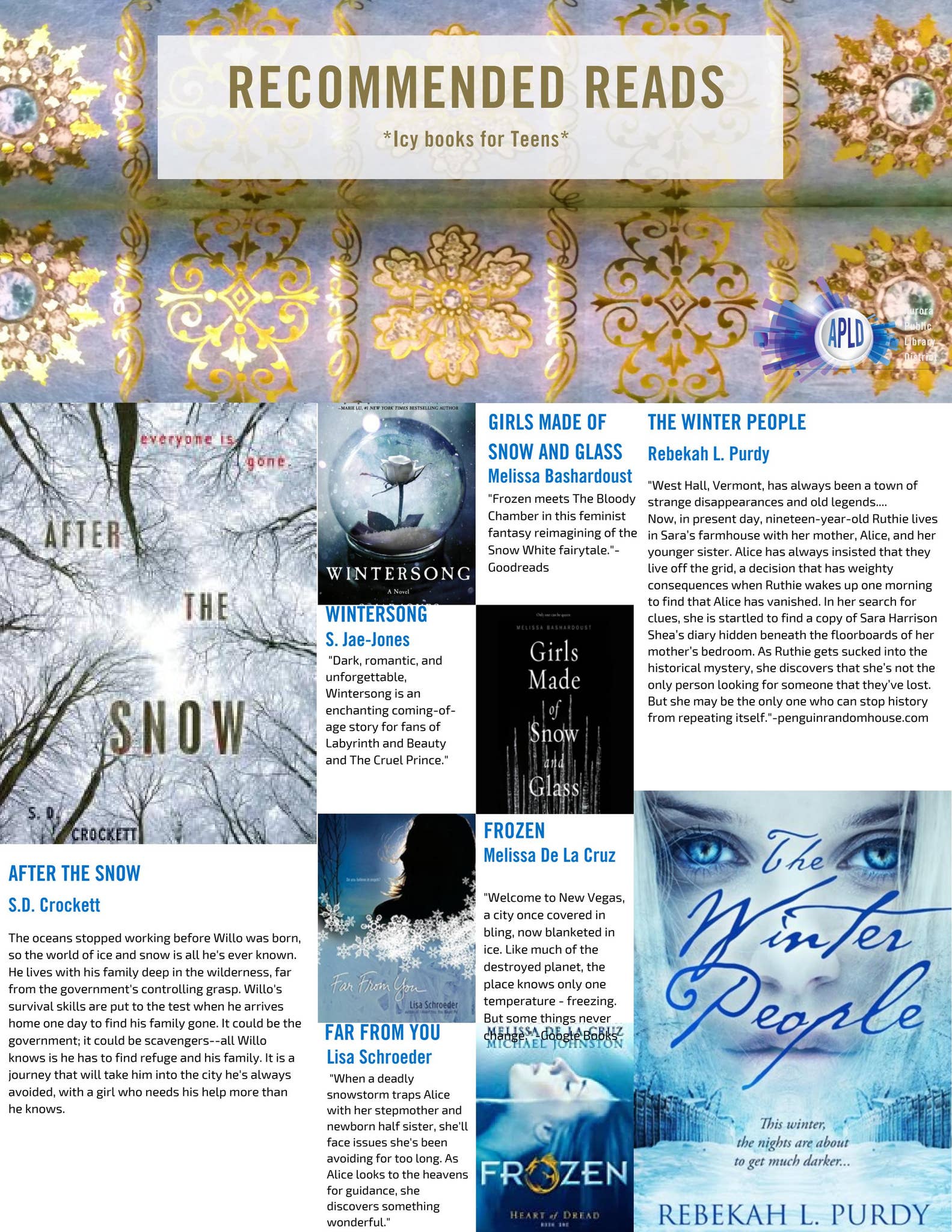 icy books for Teens by Aurora Public Library District, IL - Issuu