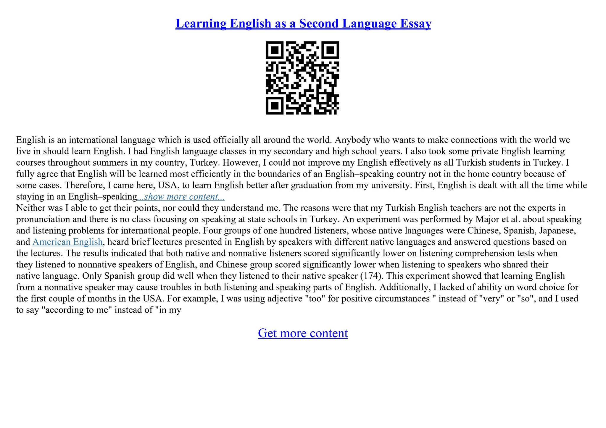 Learning English Essay Example by Help With Paper Writing Warren - Issuu