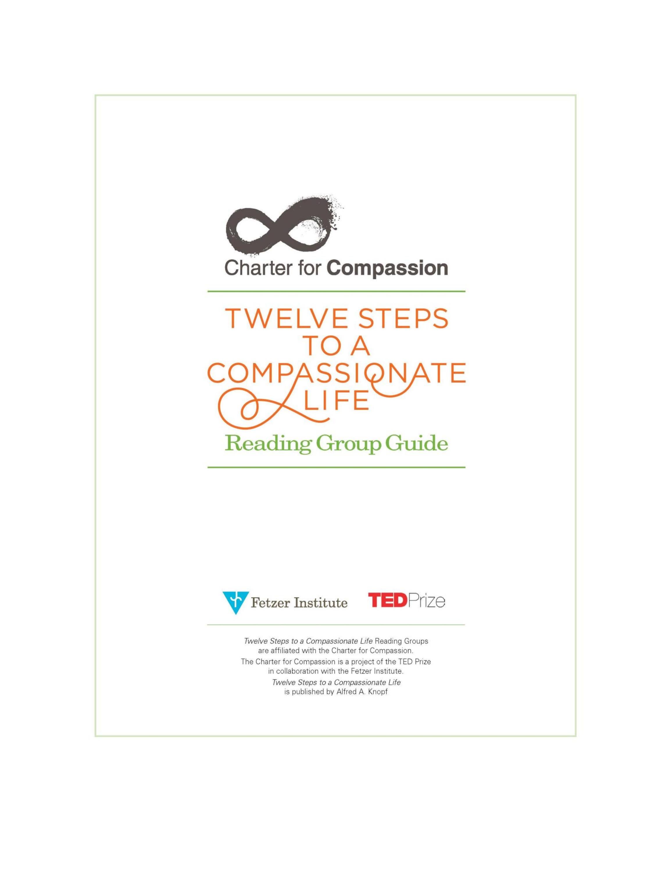 Study Guide to the Twelve Steps to a Compassionate Life by Charter for ...