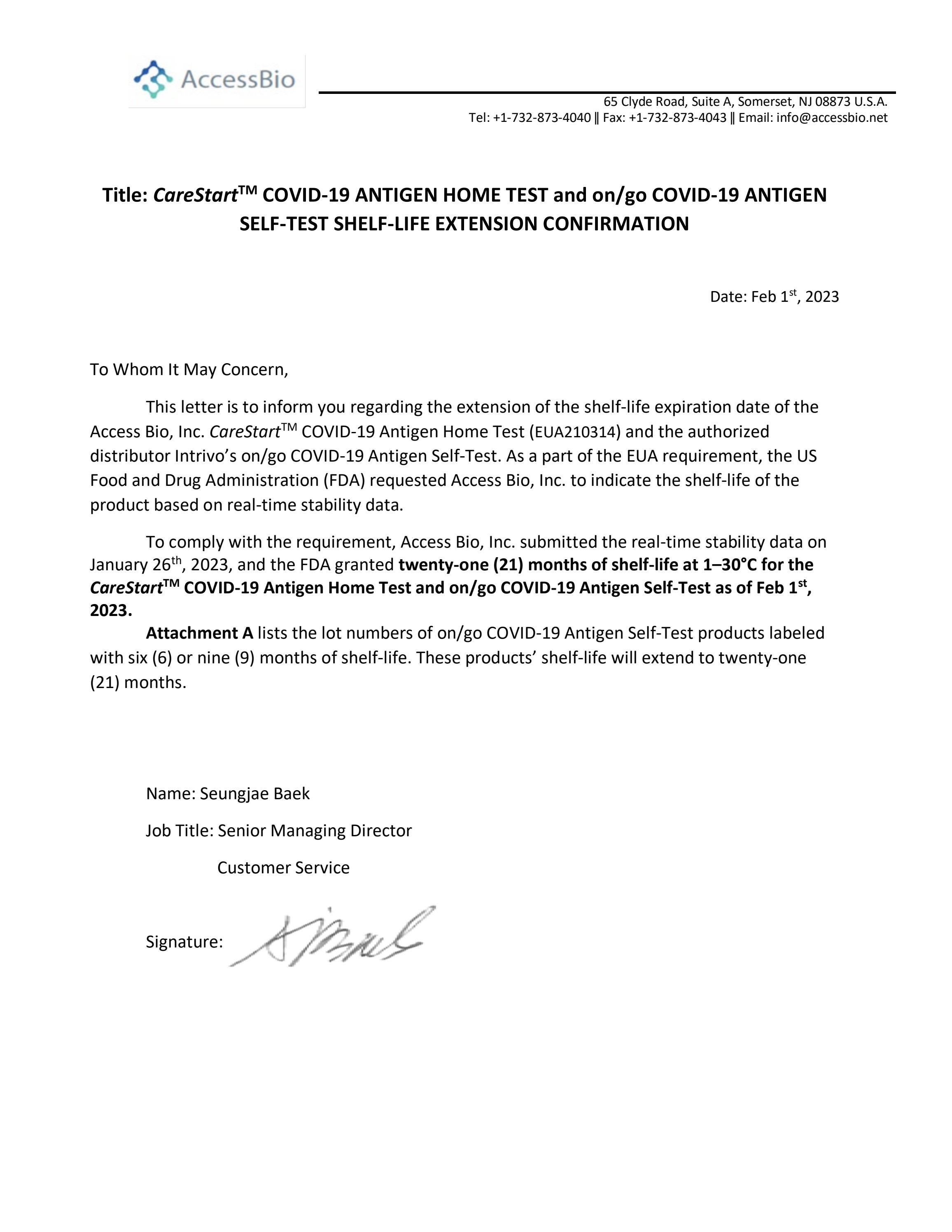 CareStart Extension Letter by Sunline - Issuu