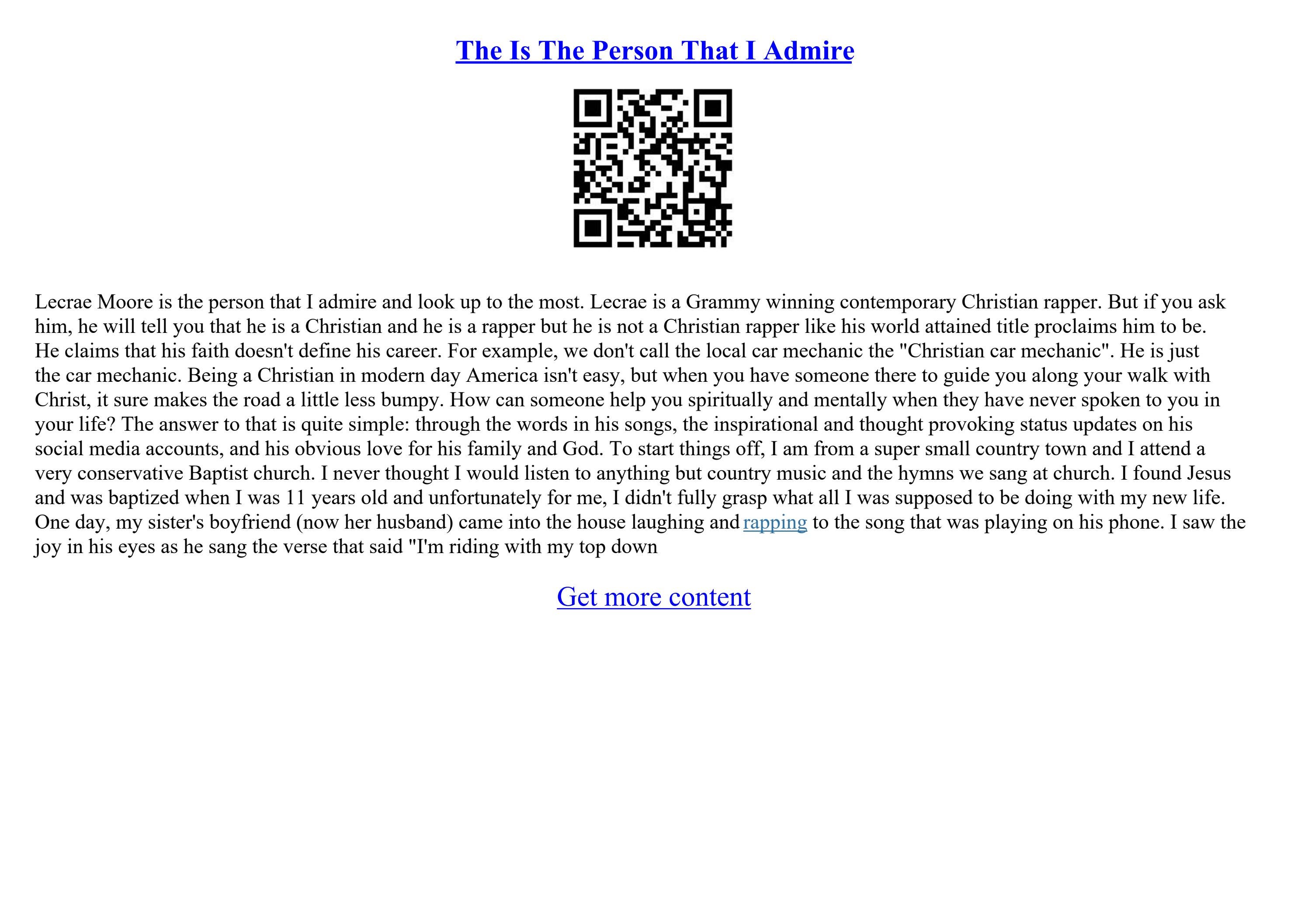 A Person I Admire Essay by Pay For Paper UK - Issuu