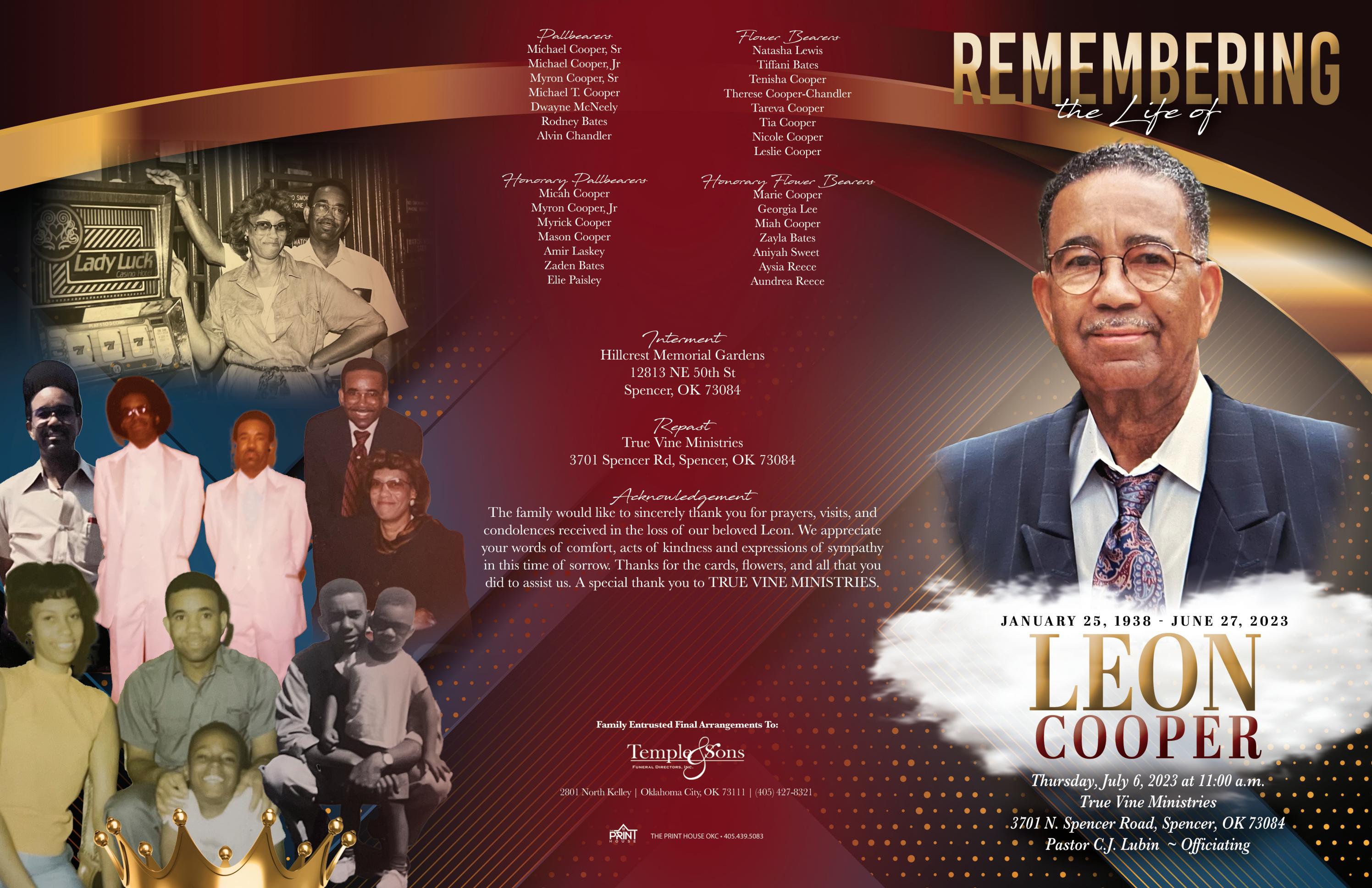 Leon Cooper Program by The Print House - Issuu