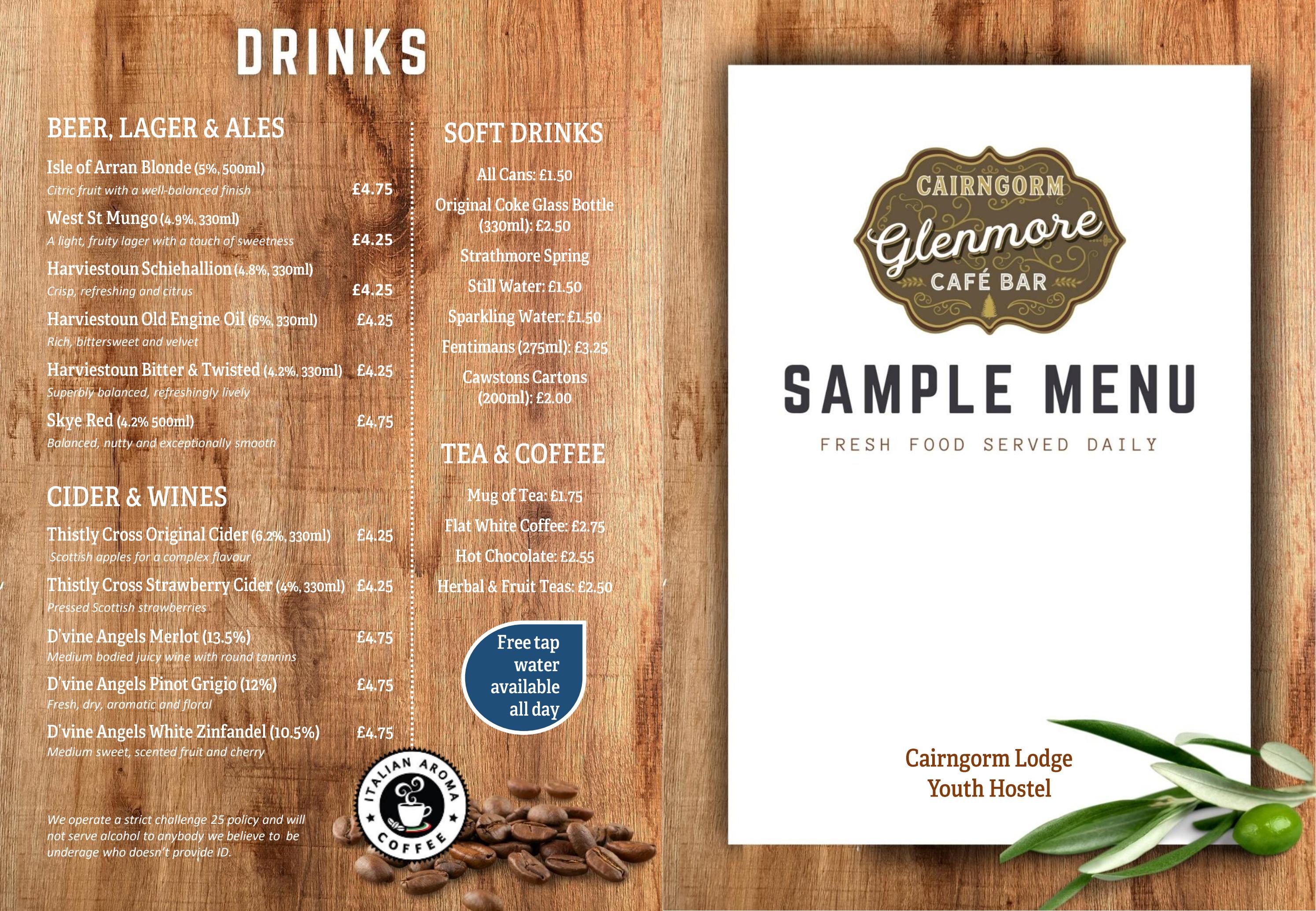 Cairngorm Lodge Youth Hostel Sample Menu by hostellingscotland - Issuu