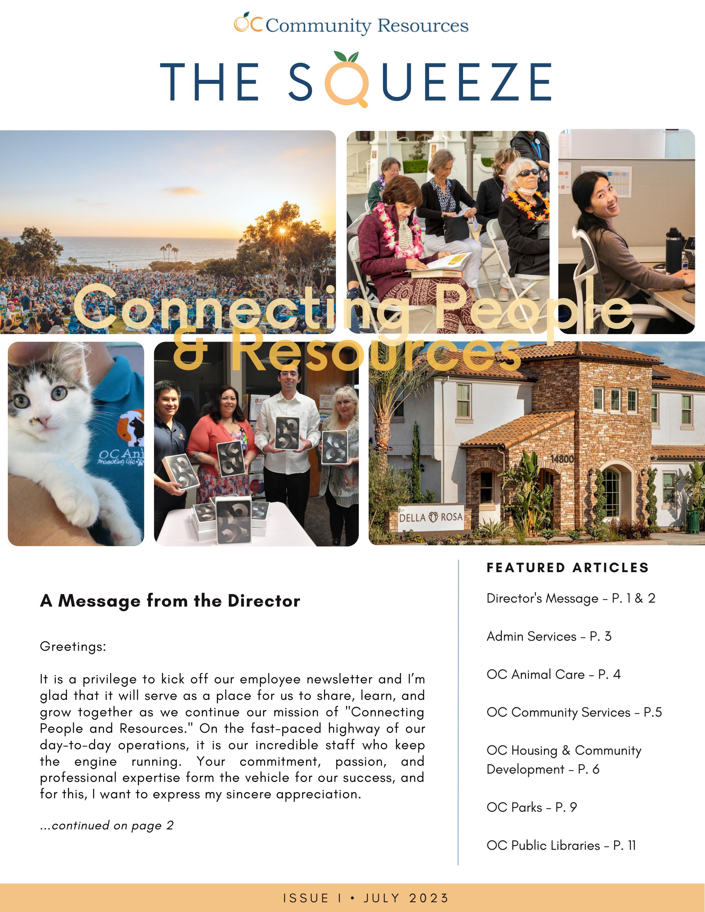OCCR Newsletter - The Squeeze: Issue I by Employee Services - Issuu