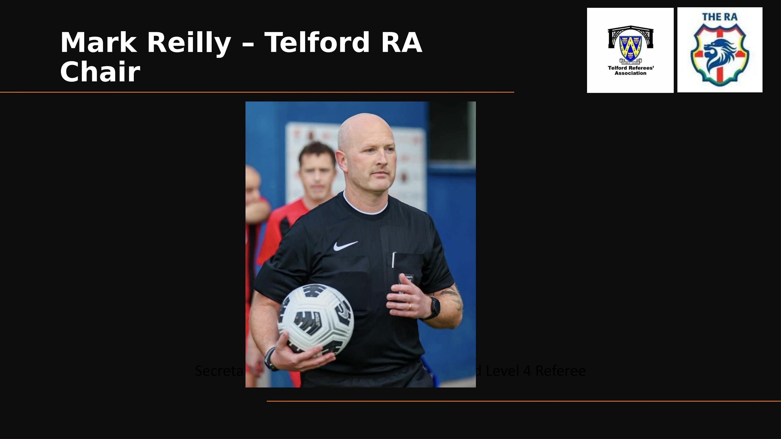 Meet the Member - Mark Reilly by TelfordReferees - Issuu