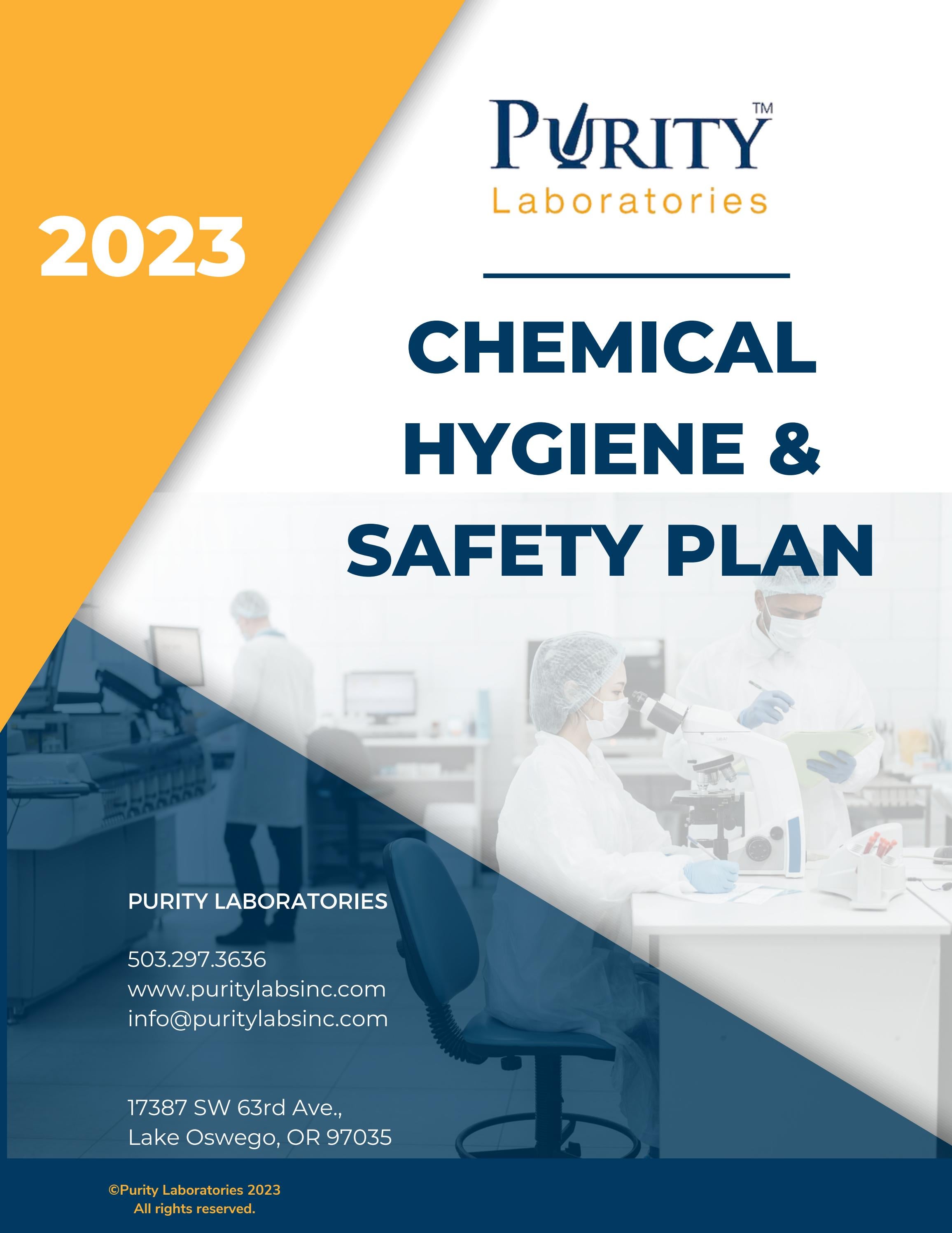 Chemical Hygiene & Safety Plan - Purity Laboratories by David Humphrey ...