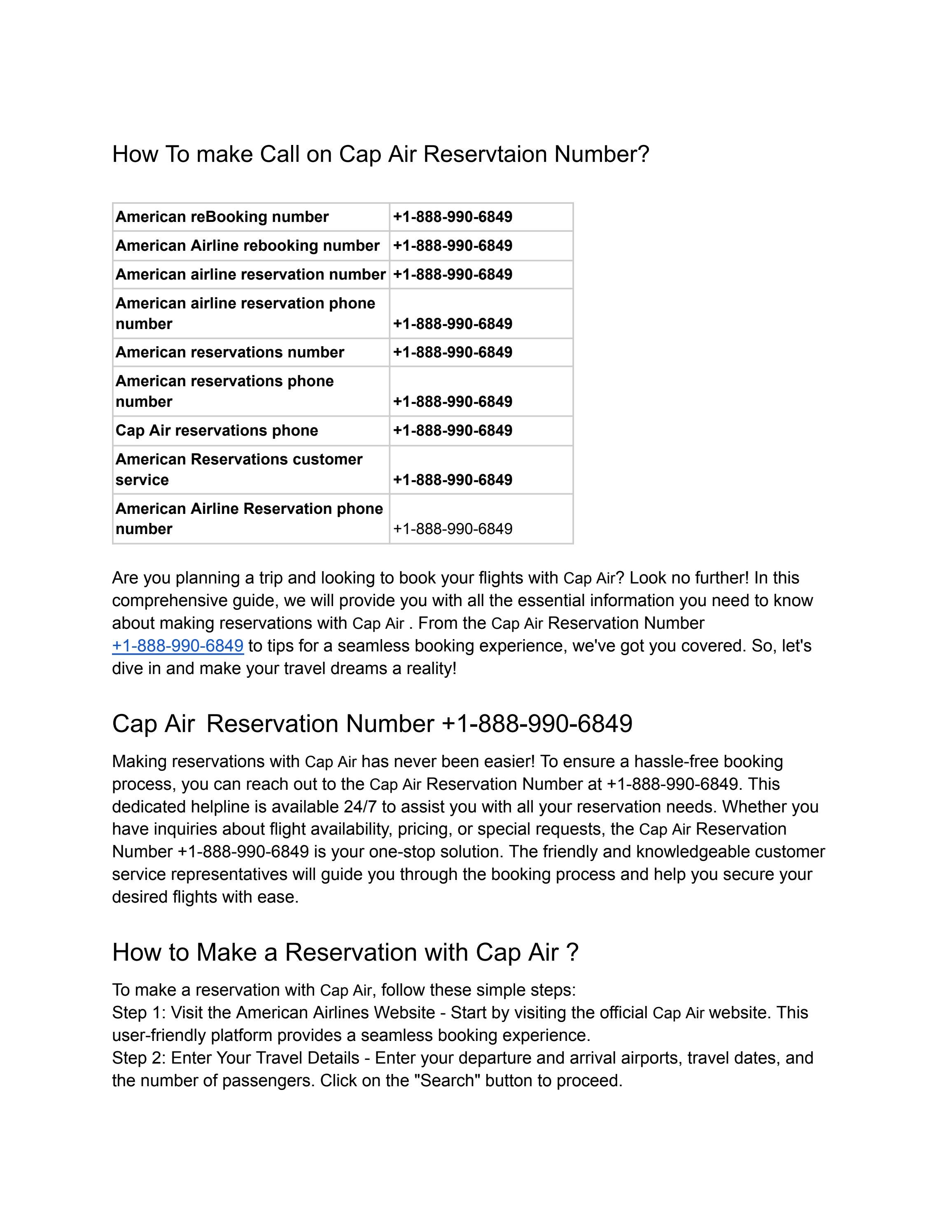 How to Locate Cap Air Reservation Number? by Jenny Jane - Issuu