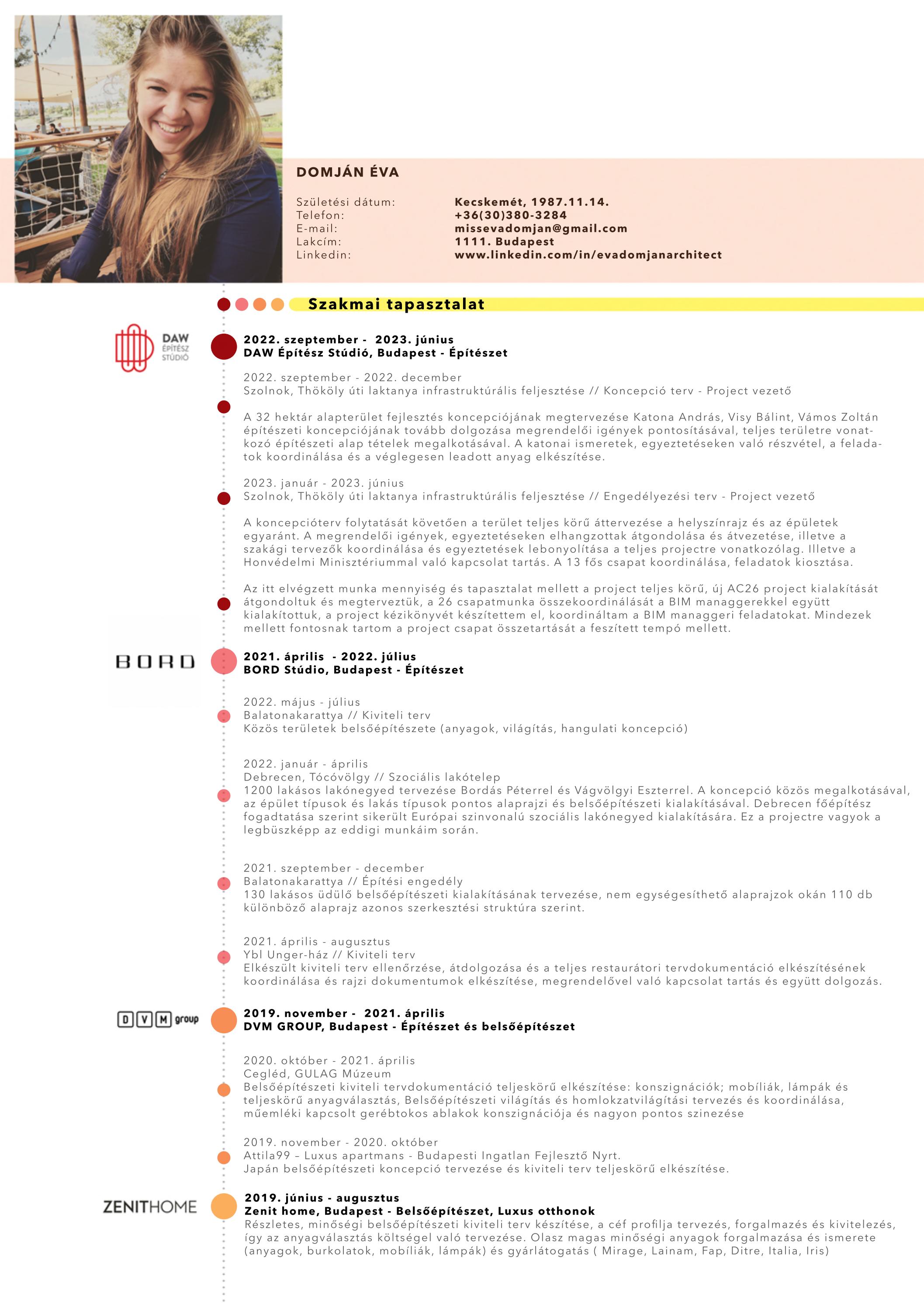 Domjan Eva Architect CV by Eva Domjan - Issuu
