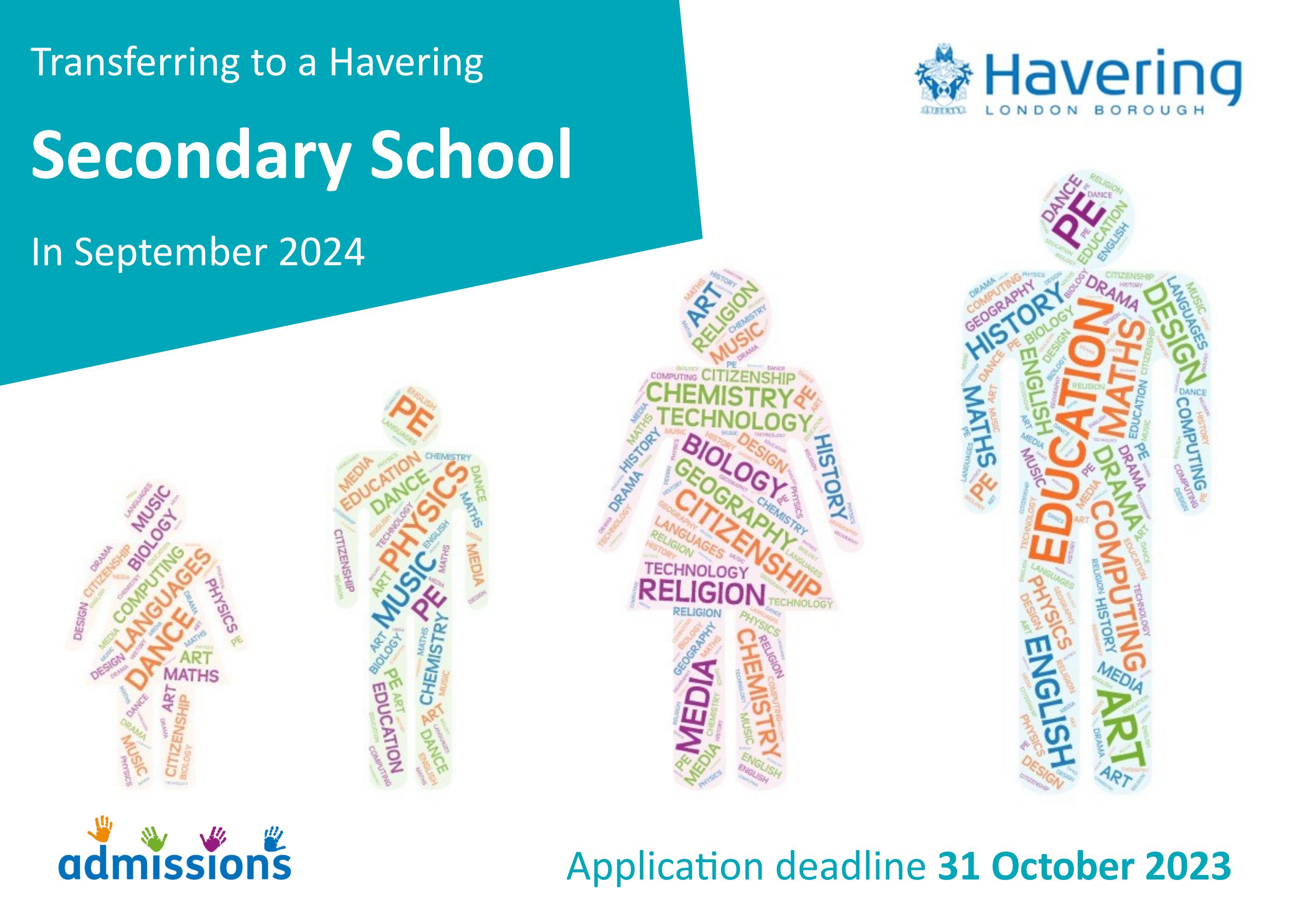 Transferring to a Havering Secondary School in September by Havering ...