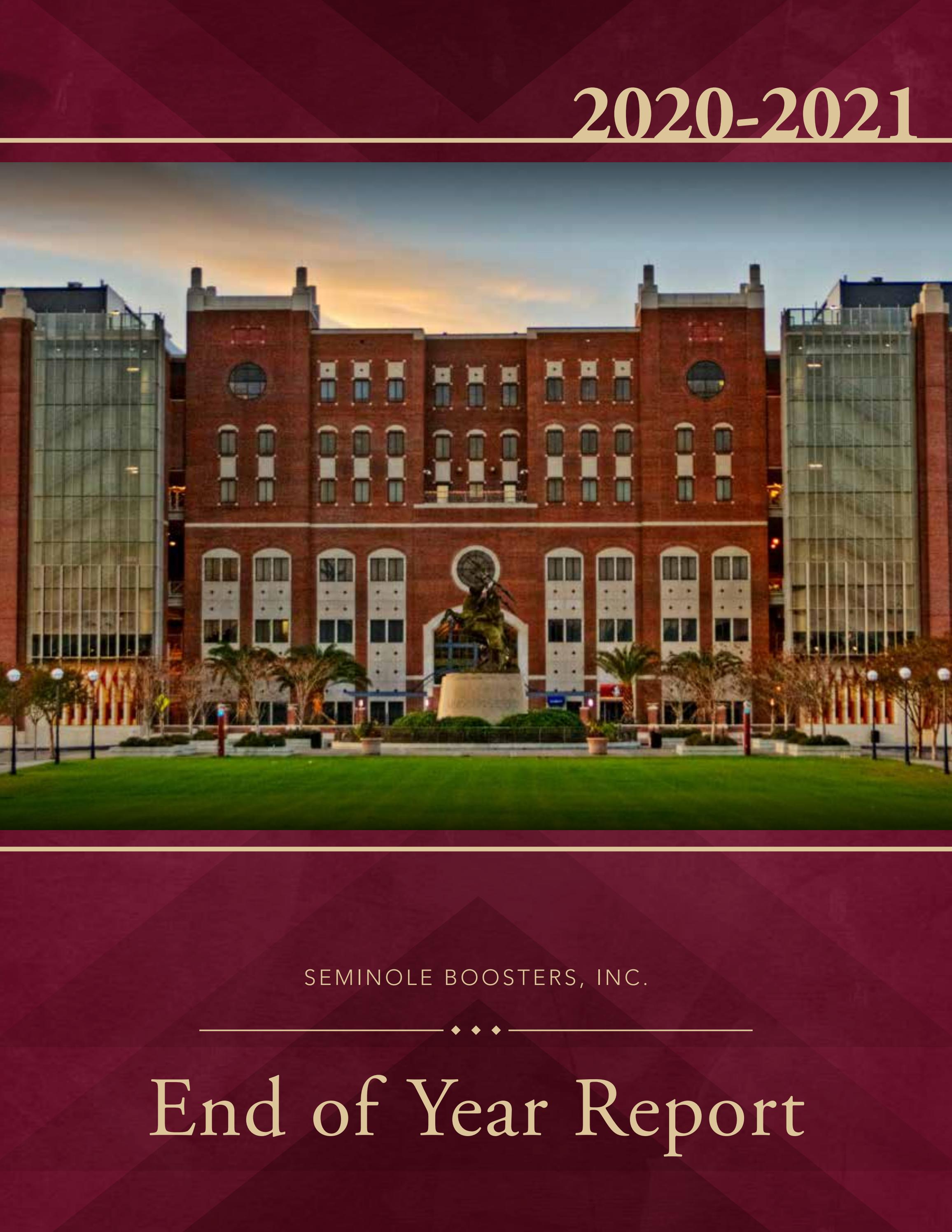2021 Seminole Boosters End of Year Report by Seminole Boosters, Inc ...