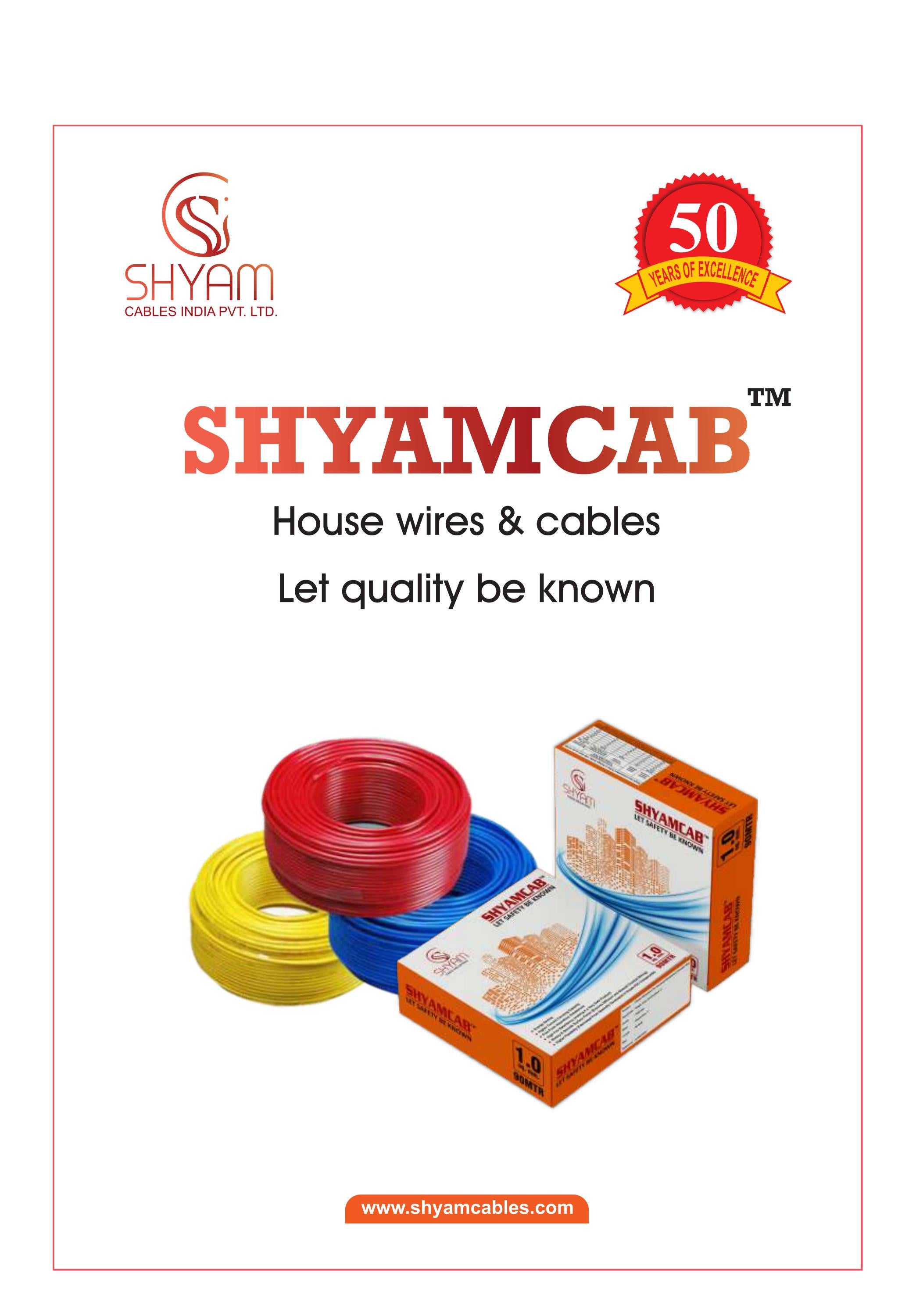 Shyam cables Products price catalogue PDF by Shyam Cables - Issuu