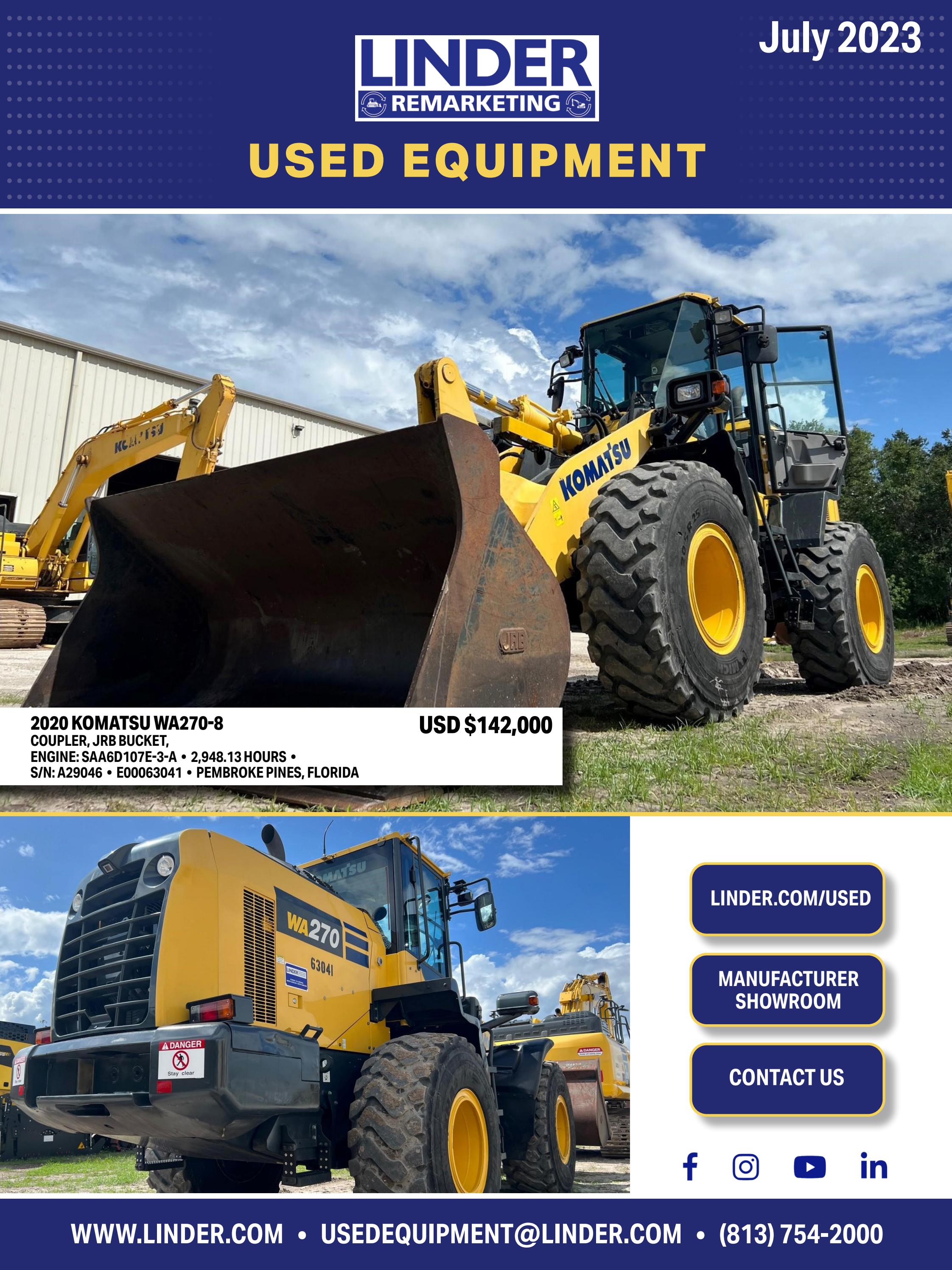 Linder Used Equipment July 2023 by Construction Publications, Inc - Issuu