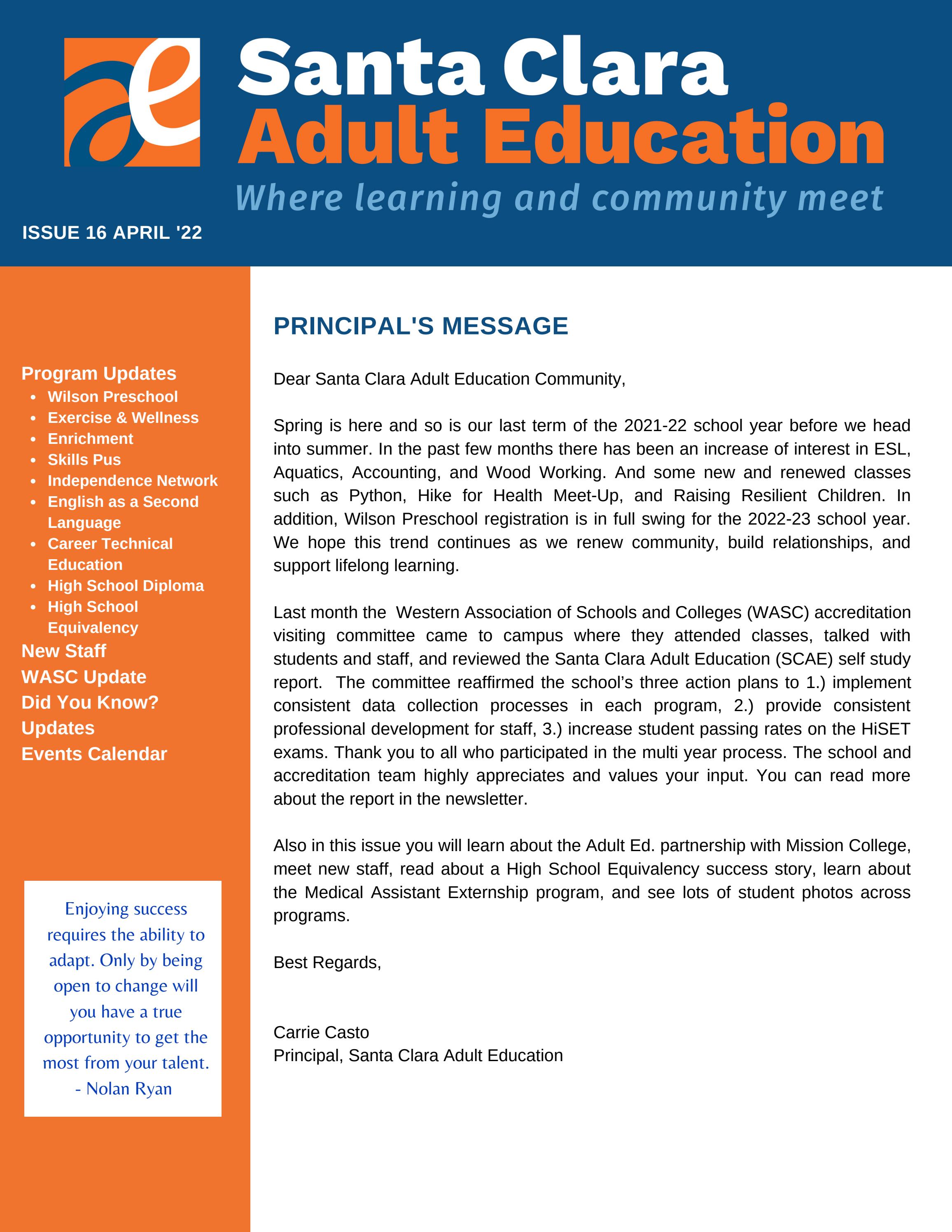 SCAE Newsletter April 2022 by Akkedis Digital - Issuu