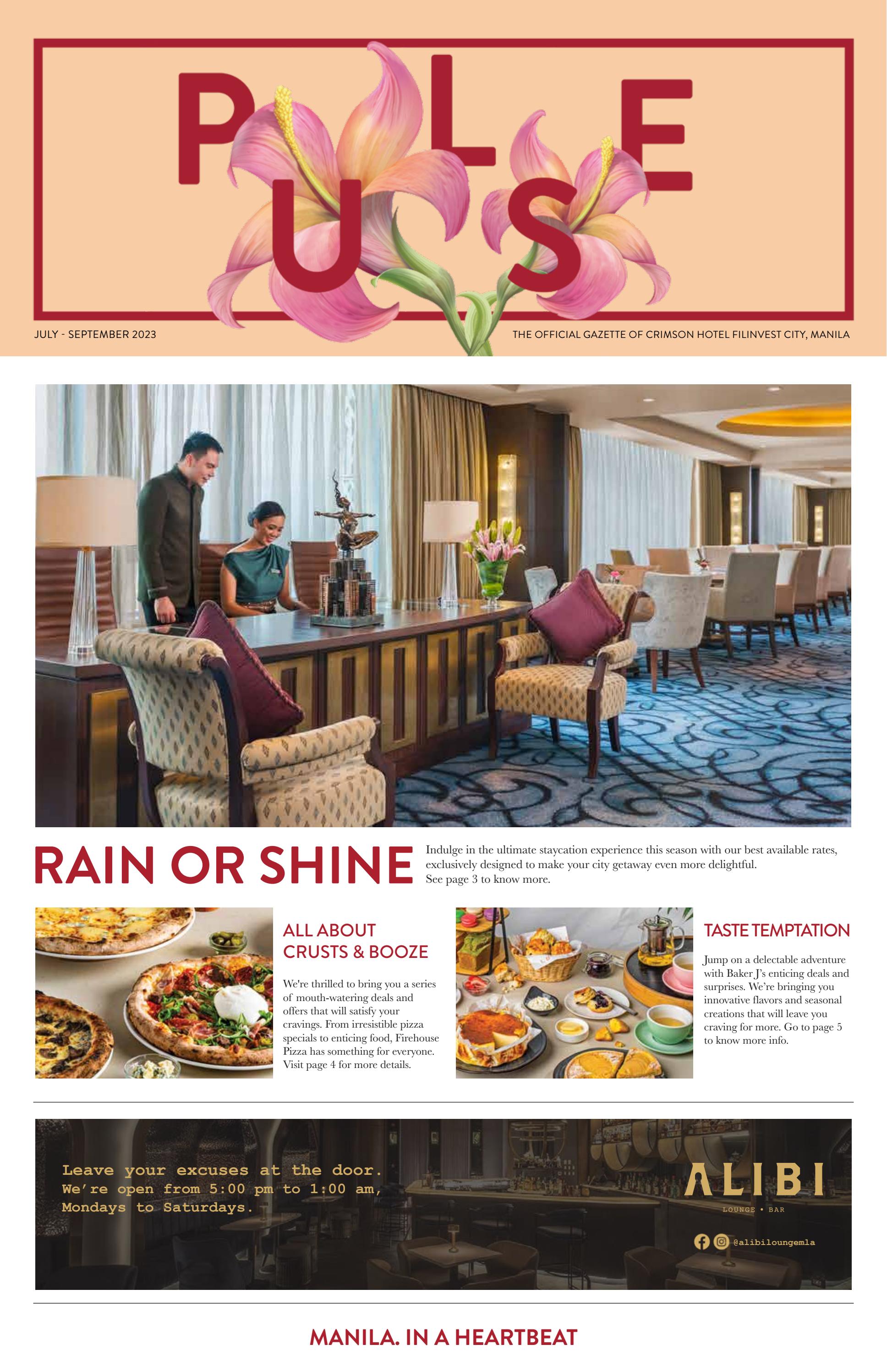 Pulse Newsletter (July-September 2023) by Crimson Hotel Filinvest City ...