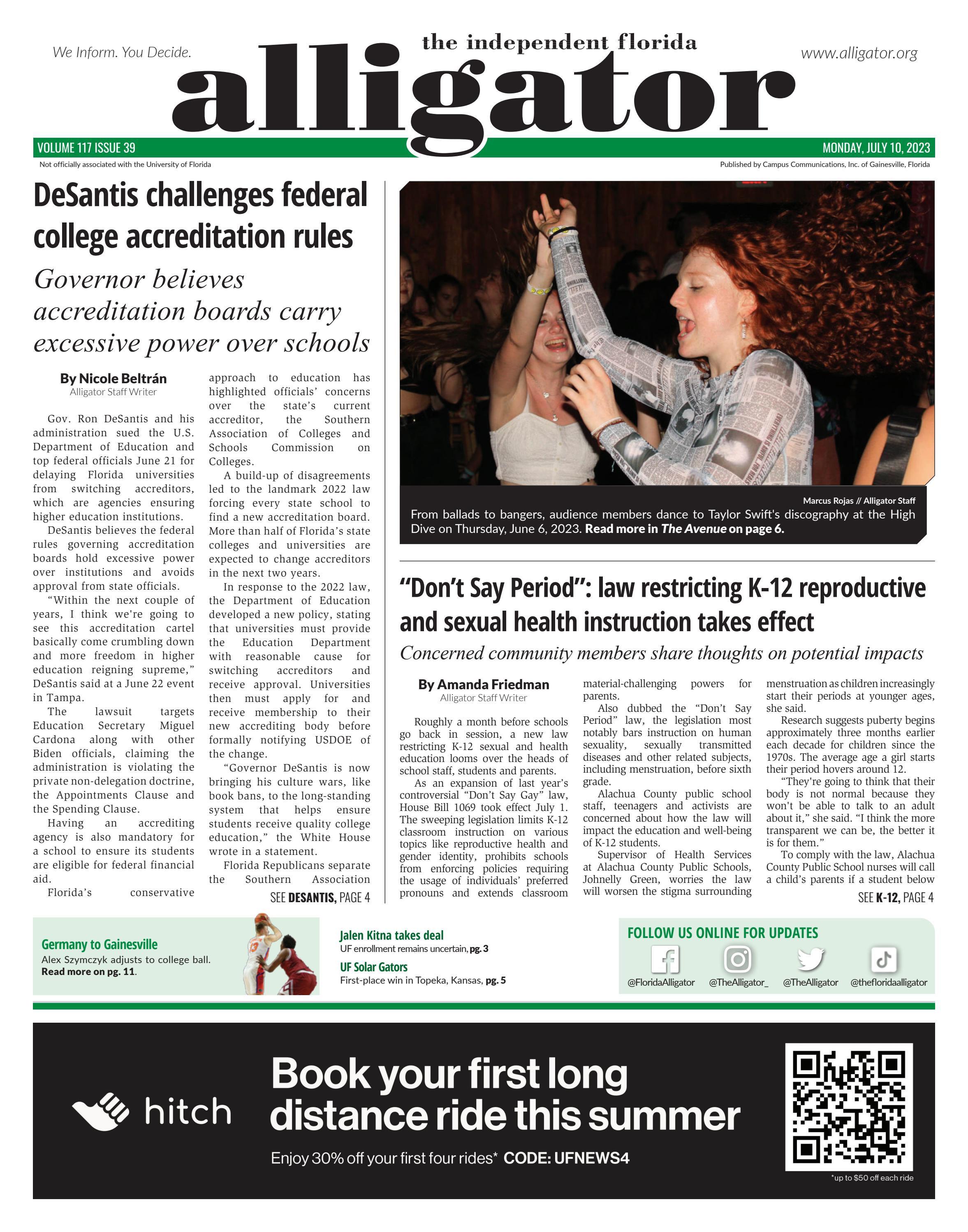 Monday, July 10, 2023 by The Independent Florida Alligator - Issuu