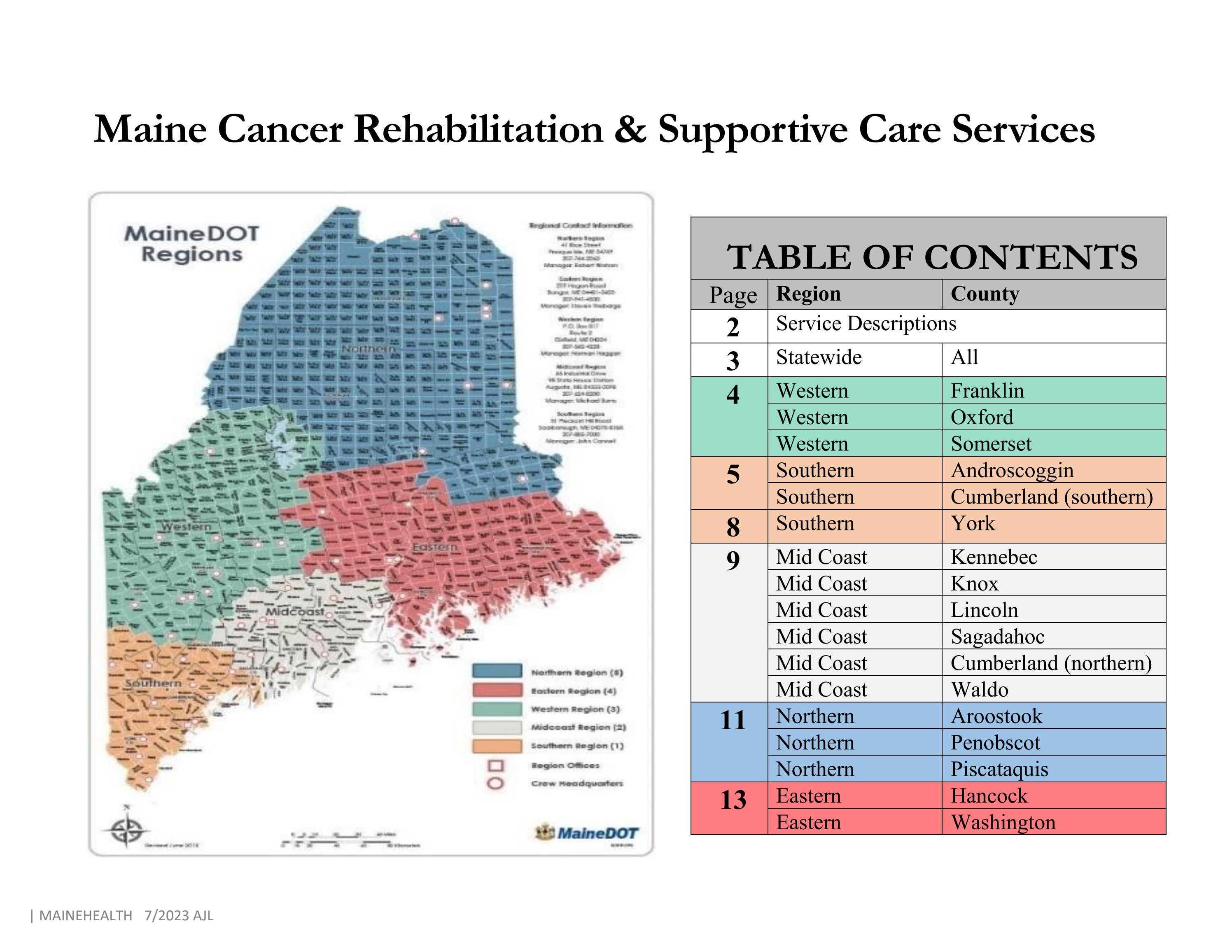 Maine Cancer Rehabilitation & Supportive Care Services by MaineHealth ...