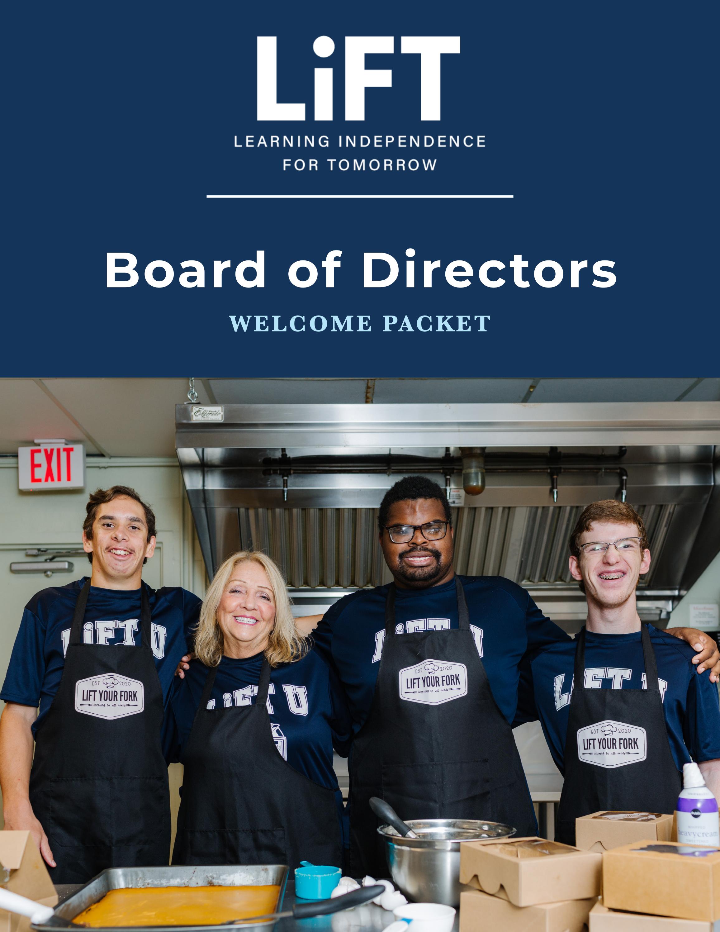 LiFT Board Member Orientation Packet by LiFTFL1 - Issuu