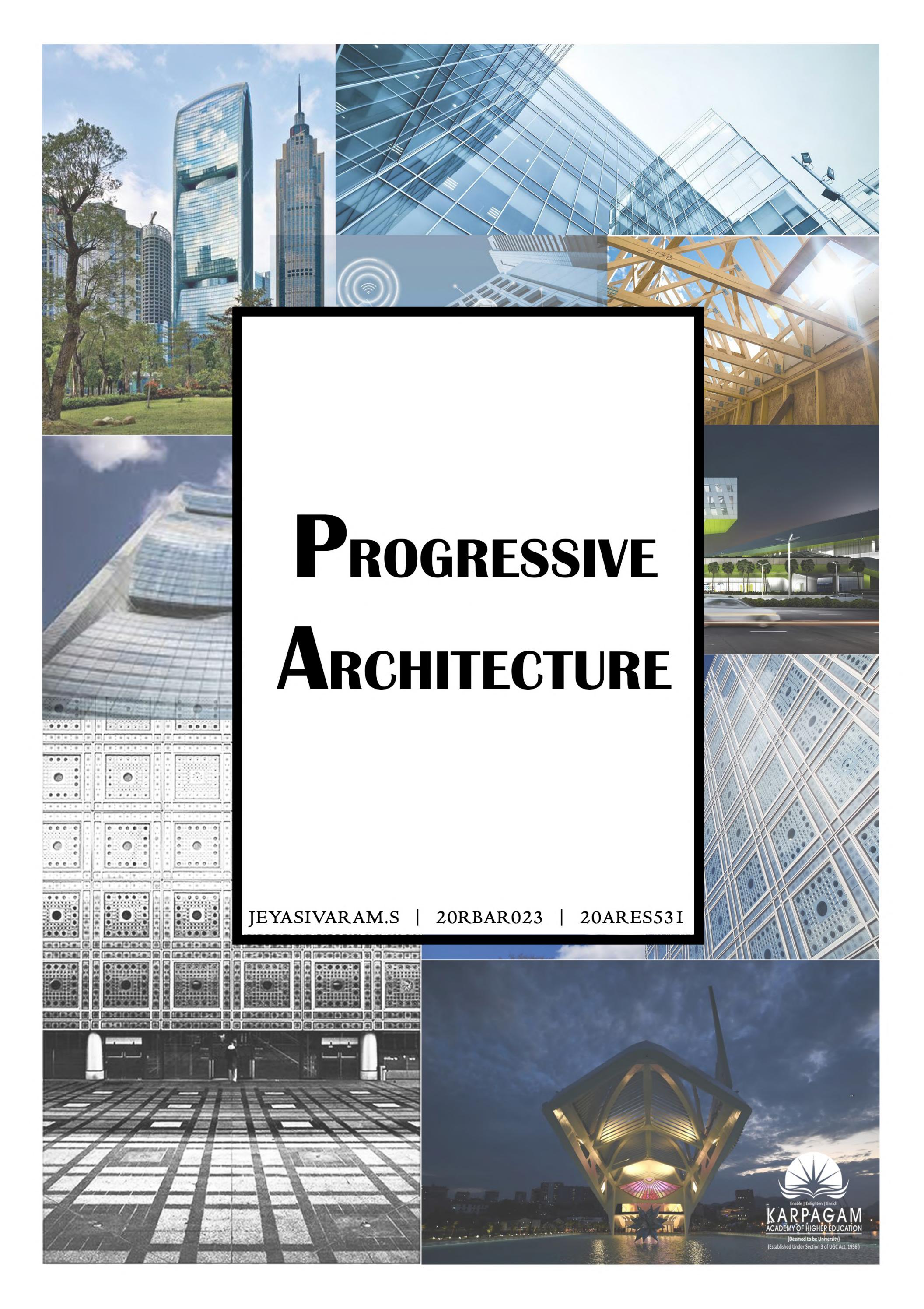 Progressive Architecture - Portfolio by Jeyasivaram by JEYASIVARAM S ...