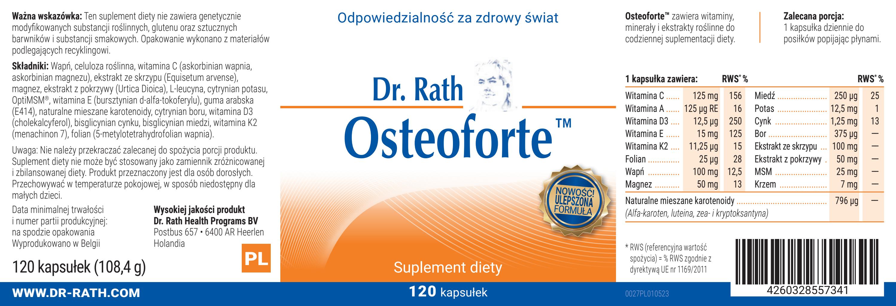 0027 OSTEOFORTE™ 120 kapsułek - PL by Dr. Rath Health Programs - Issuu