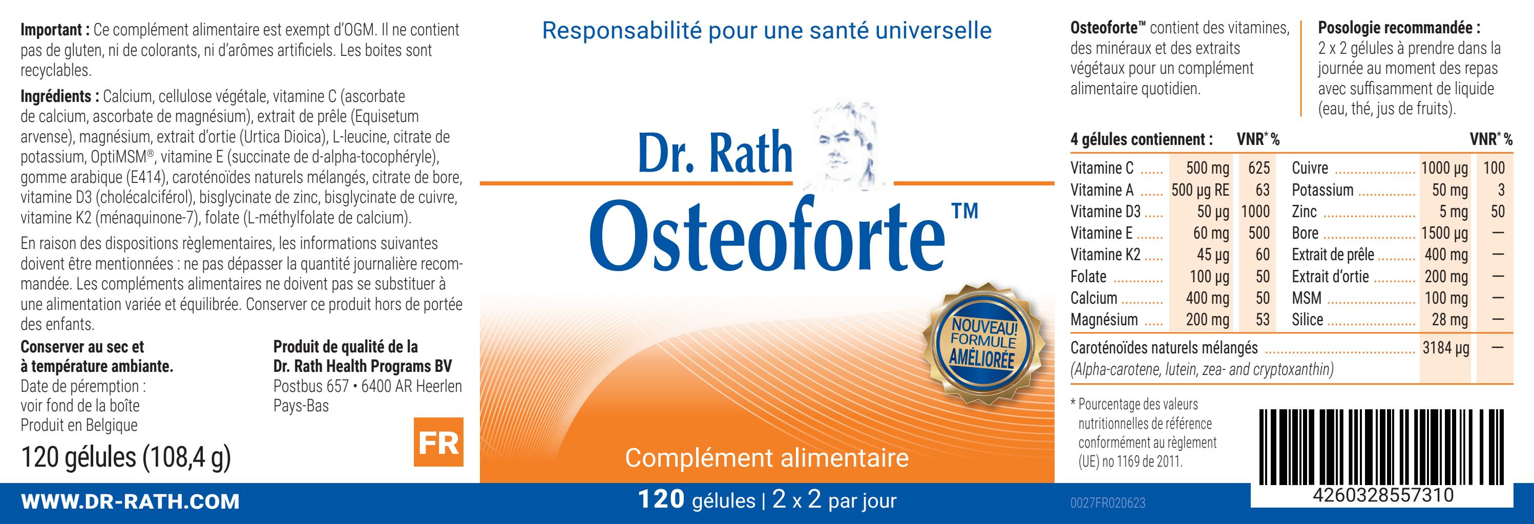 0027 OSTEOFORTE™ 120 capsules - FR by Dr. Rath Health Programs - Issuu