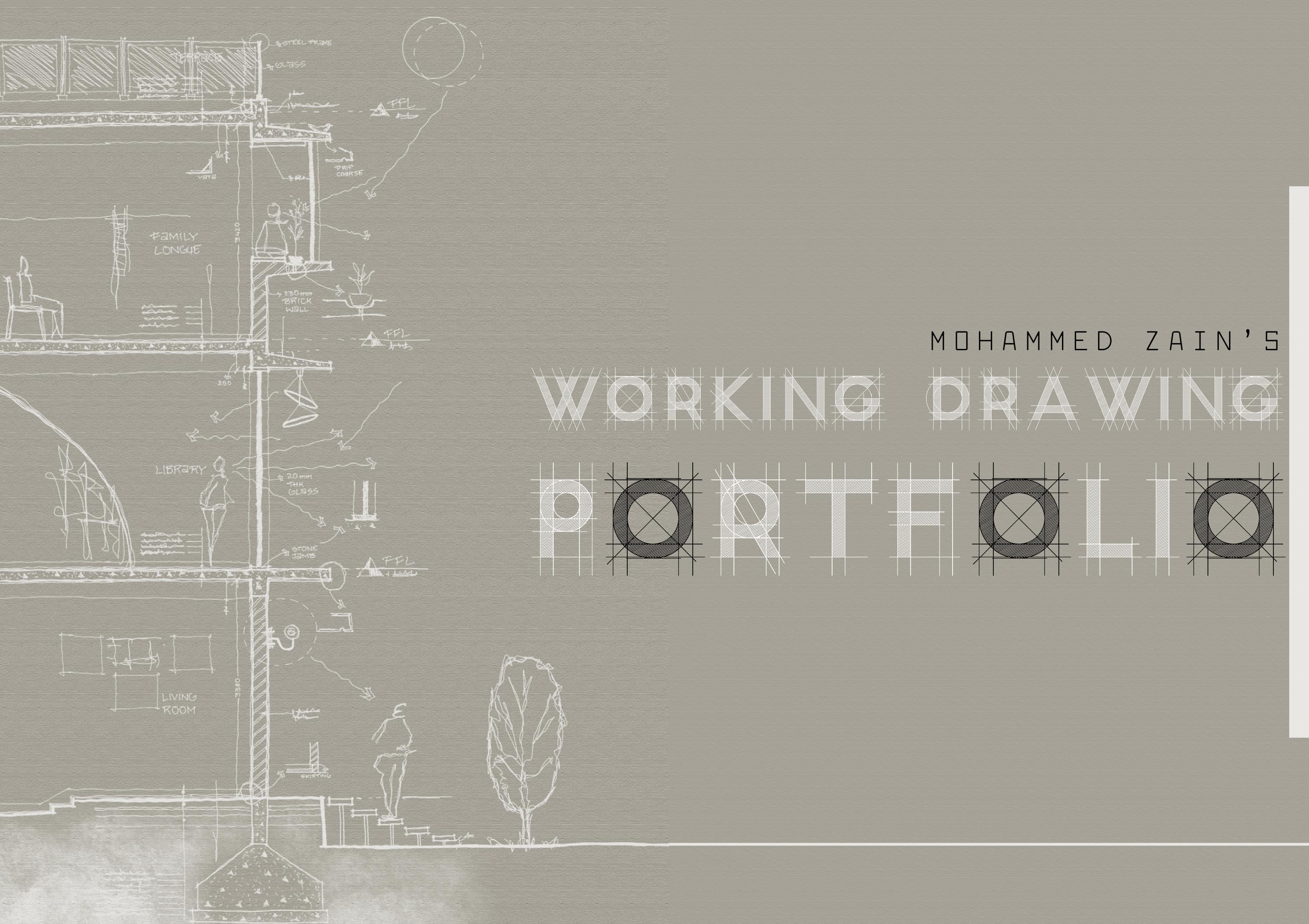 Working Drawing Portfolio by imohammedzain - Issuu