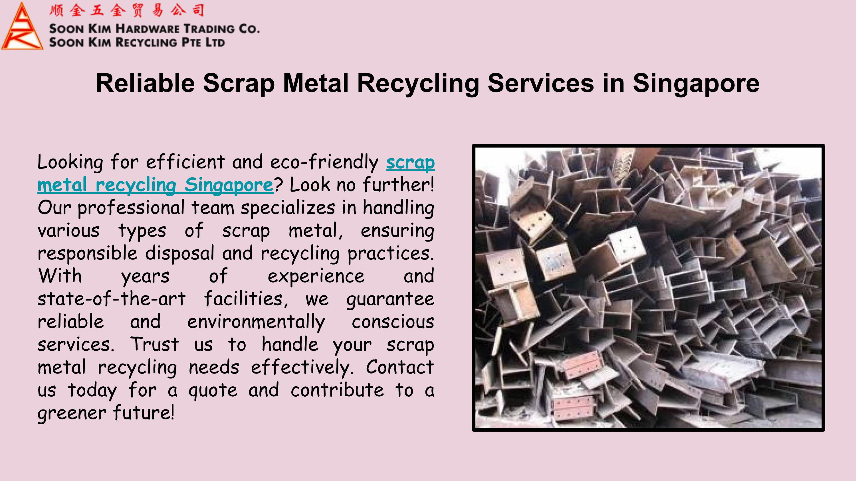 Scrap Metal Recycling Singapore | Scrap Cable Buyers Singapore by ...