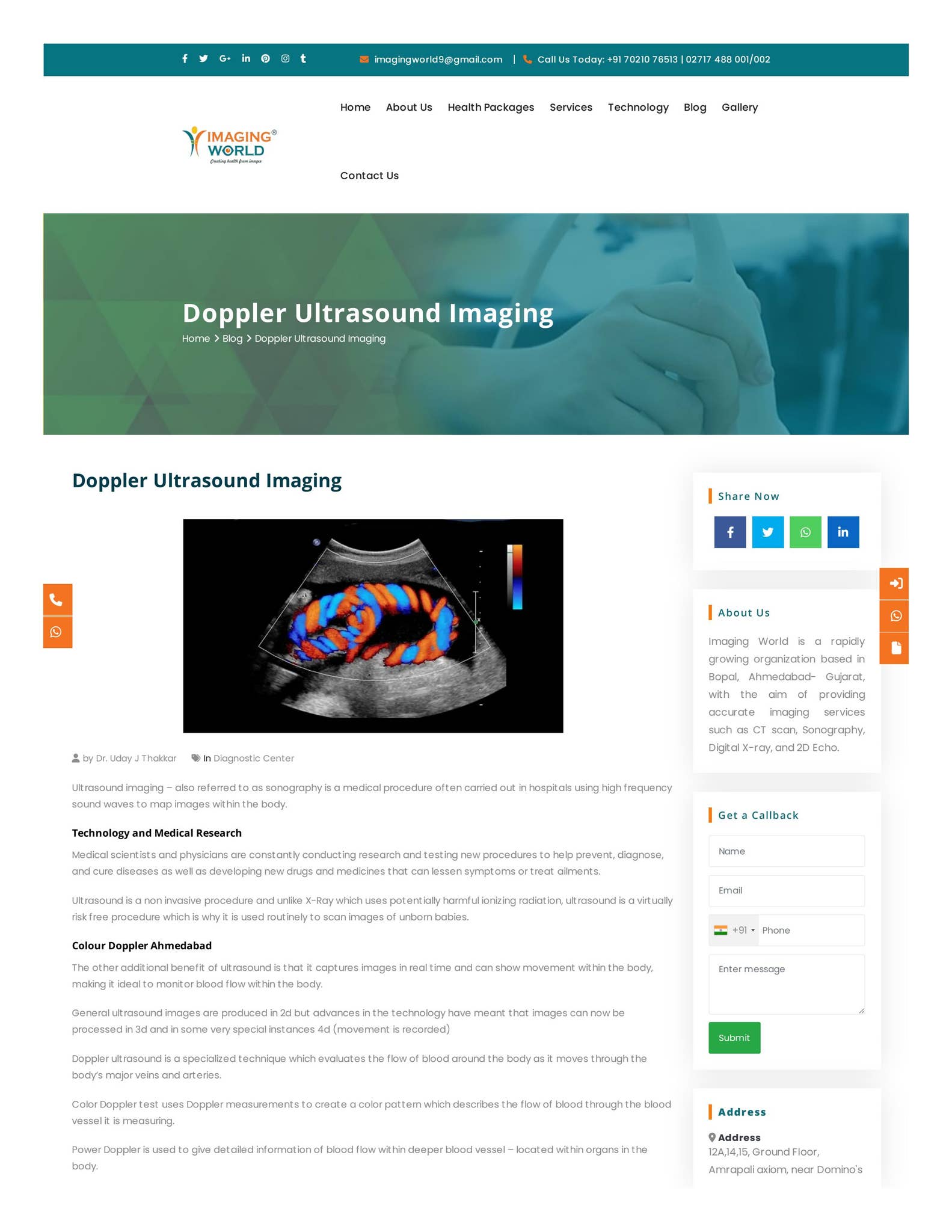 Doppler Ultrasound Imaging by Imaging World - Issuu