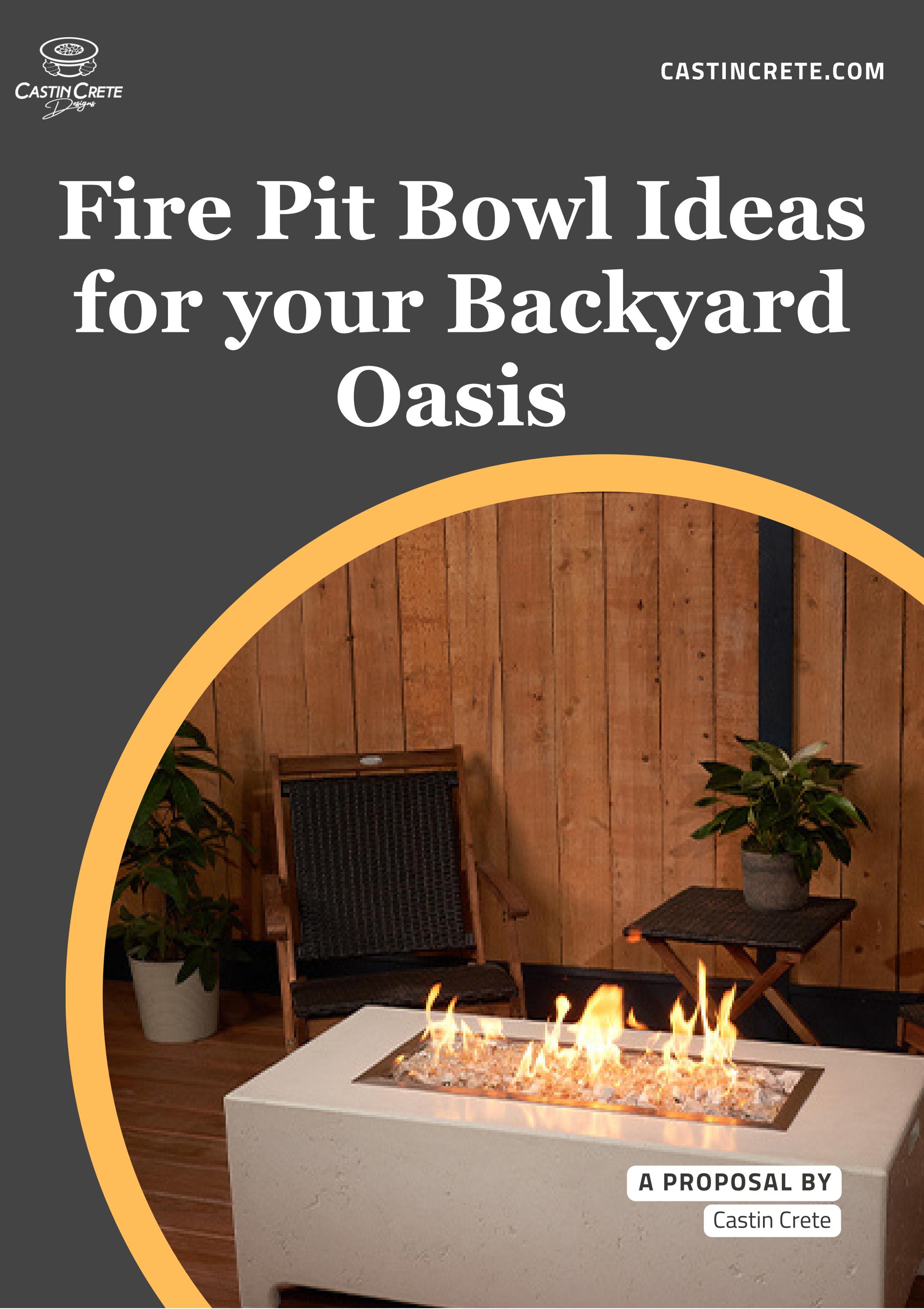 Outdoor fire table | Fire Pit Bowl ideas for your backyard | Castin ...