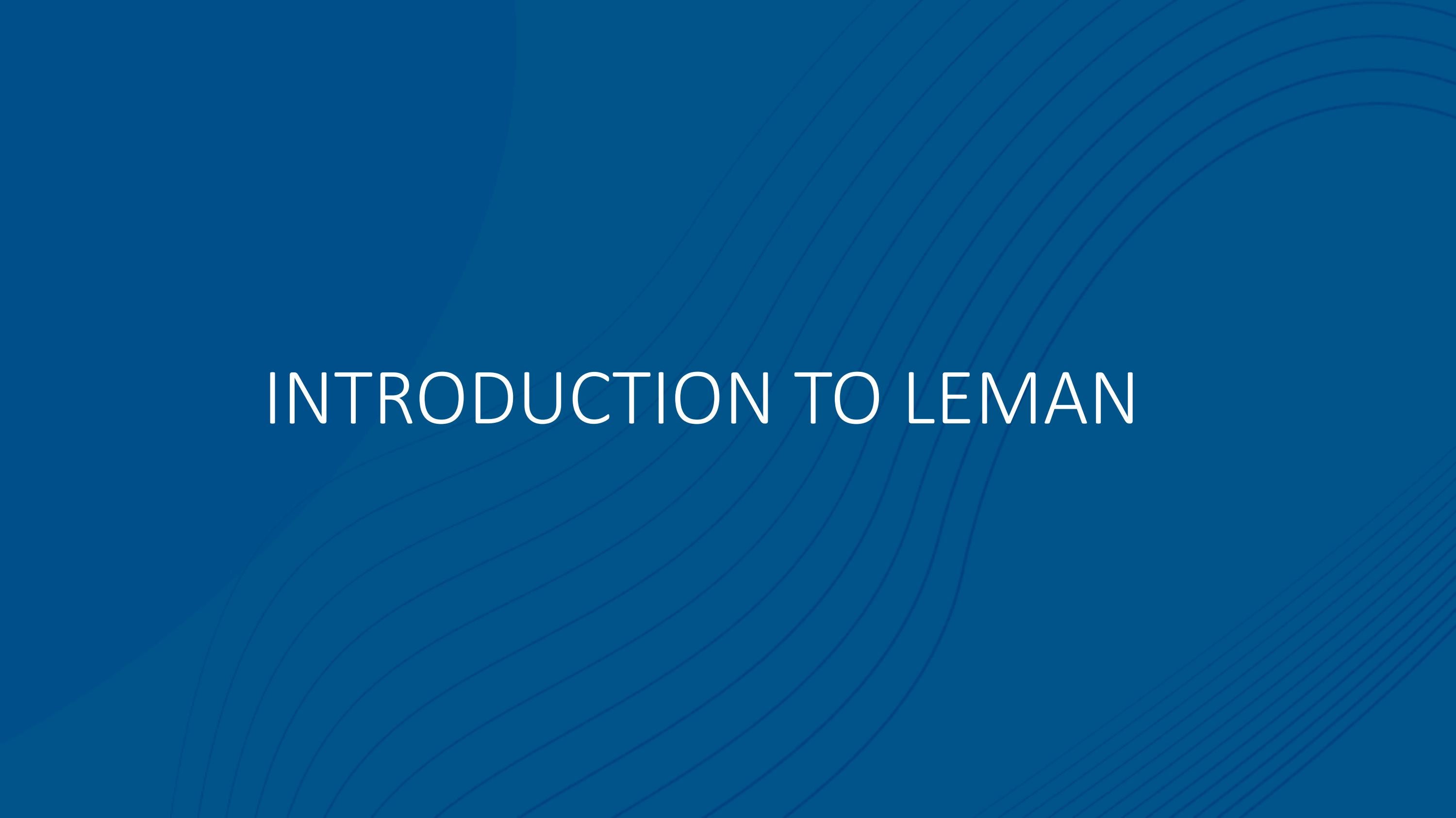 Introduction to LEMAN by LEMAN - Issuu