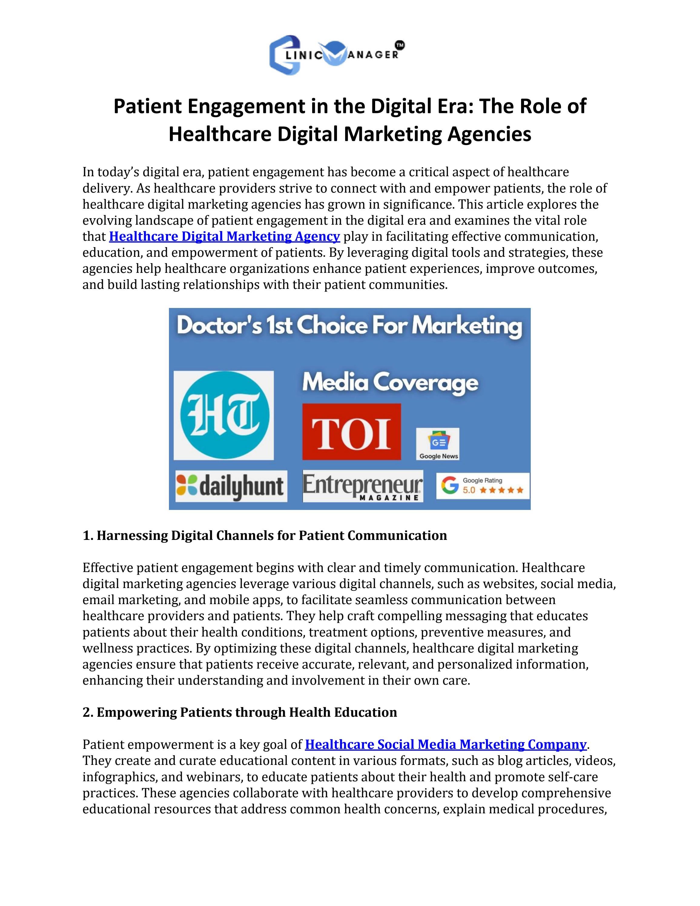 Patient Engagement In The Digital Era The Role Of Healthcare Digital patient-engagement-in-the-digital-era-the-role-of-healthcare-digital