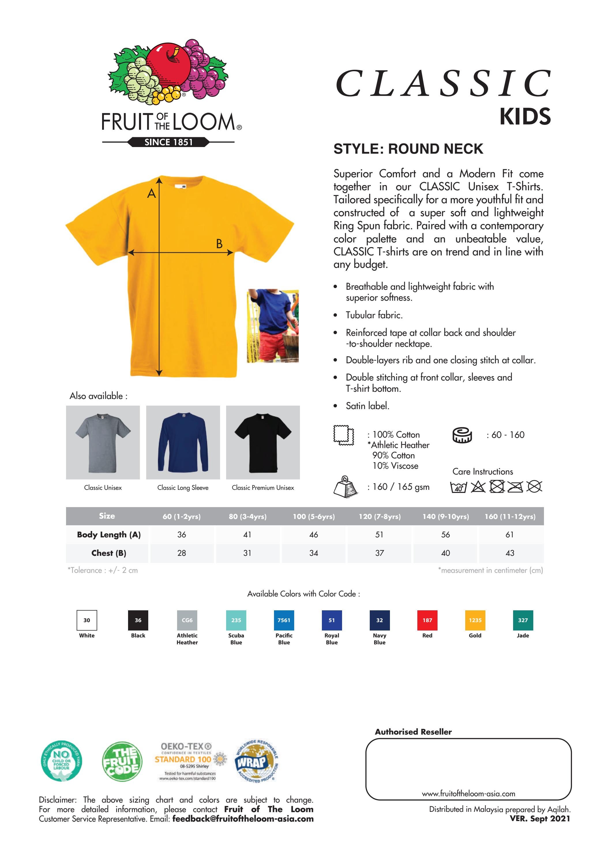 FOTL Size Chart by Haidil Borhan - Issuu