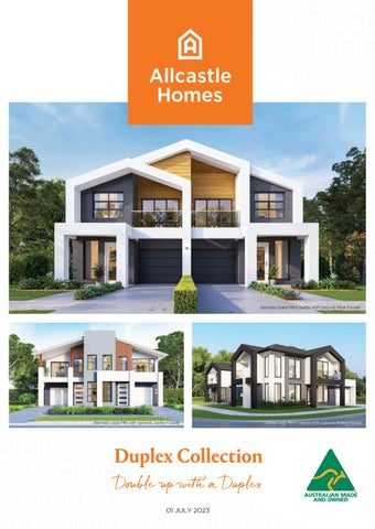 Allcastle Homes Duplex Collection Booklet - 01 JULY 2023 by ...