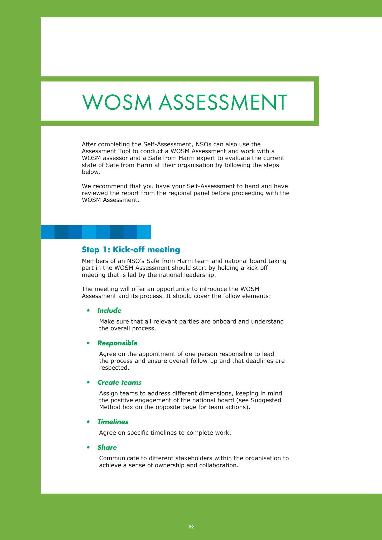 Safe from Harm Assessment Guidelines by World Organization of the Scout ...