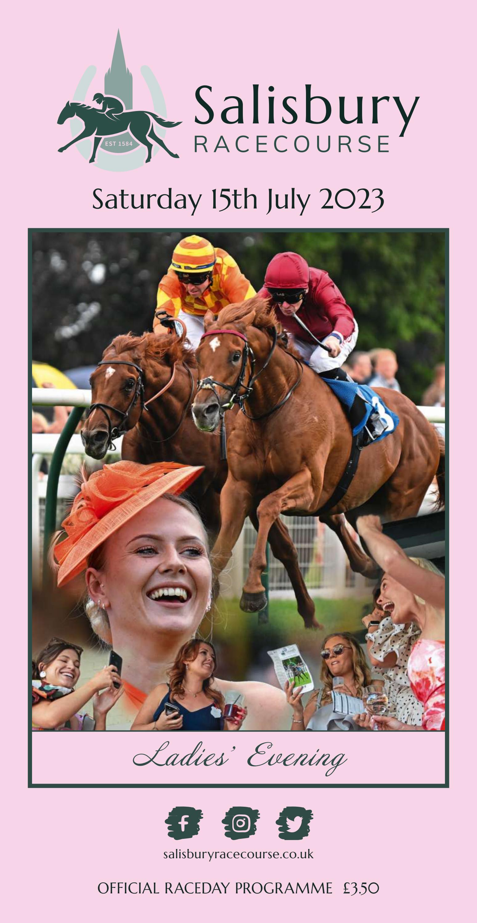 Salisbury Racecard - Saturday 15th July by Weatherbys - Issuu