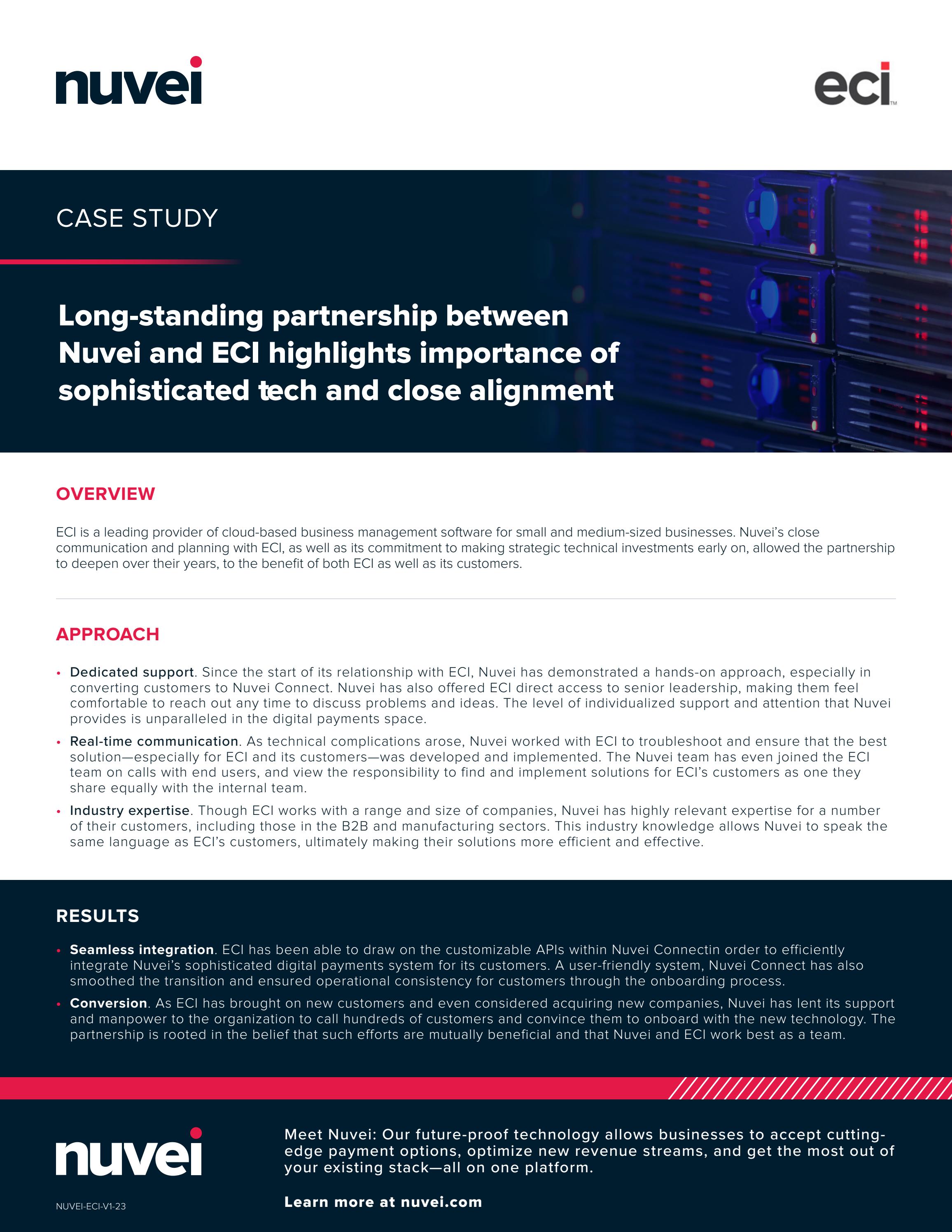 Case study: ECI (cloud-based business management software) by Nuvei - Issuu