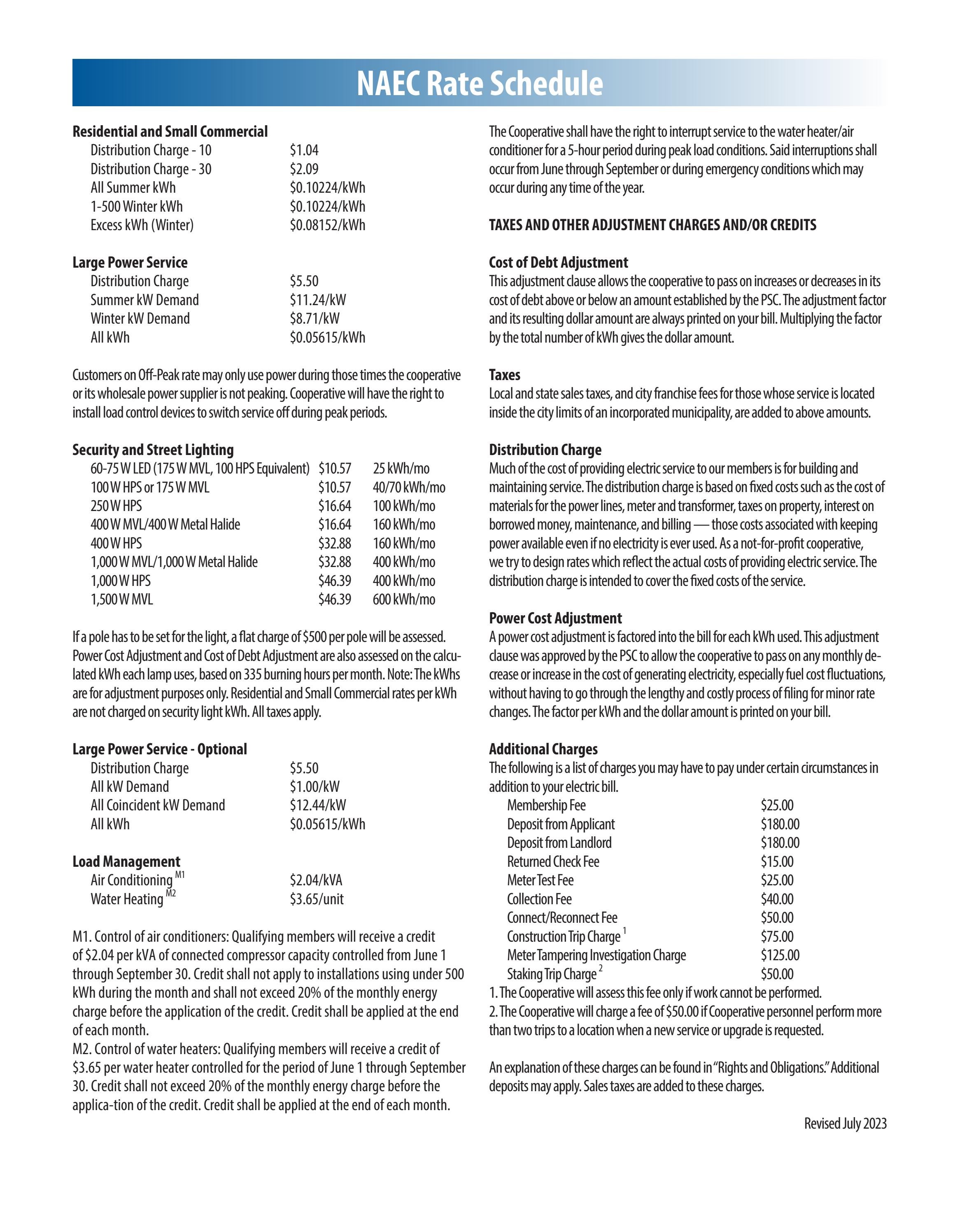2023 NAECI Rate Schedule by Inside Information, Inc. - Issuu