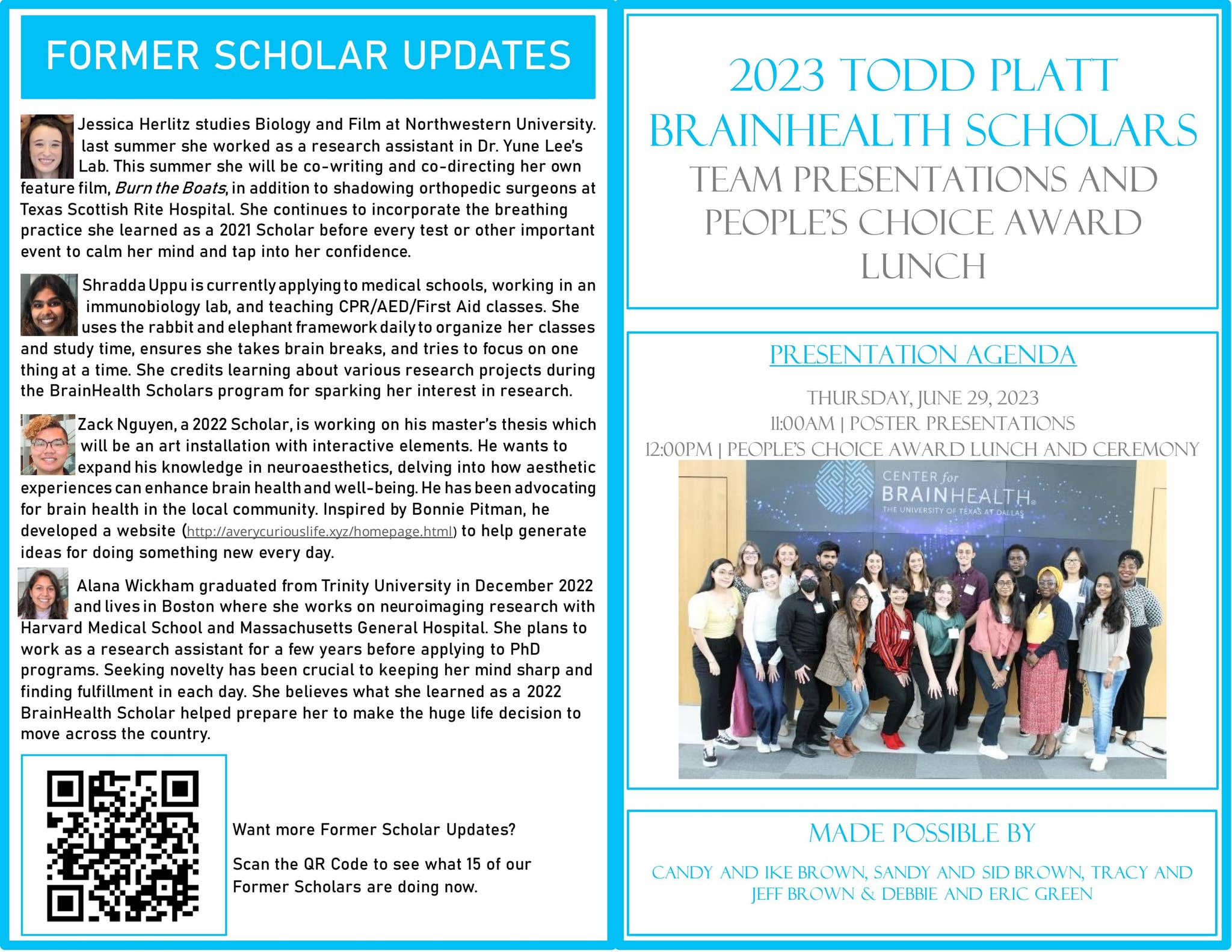Todd Platt BrainHealth Scholars 2023 by BrainHealth - Issuu