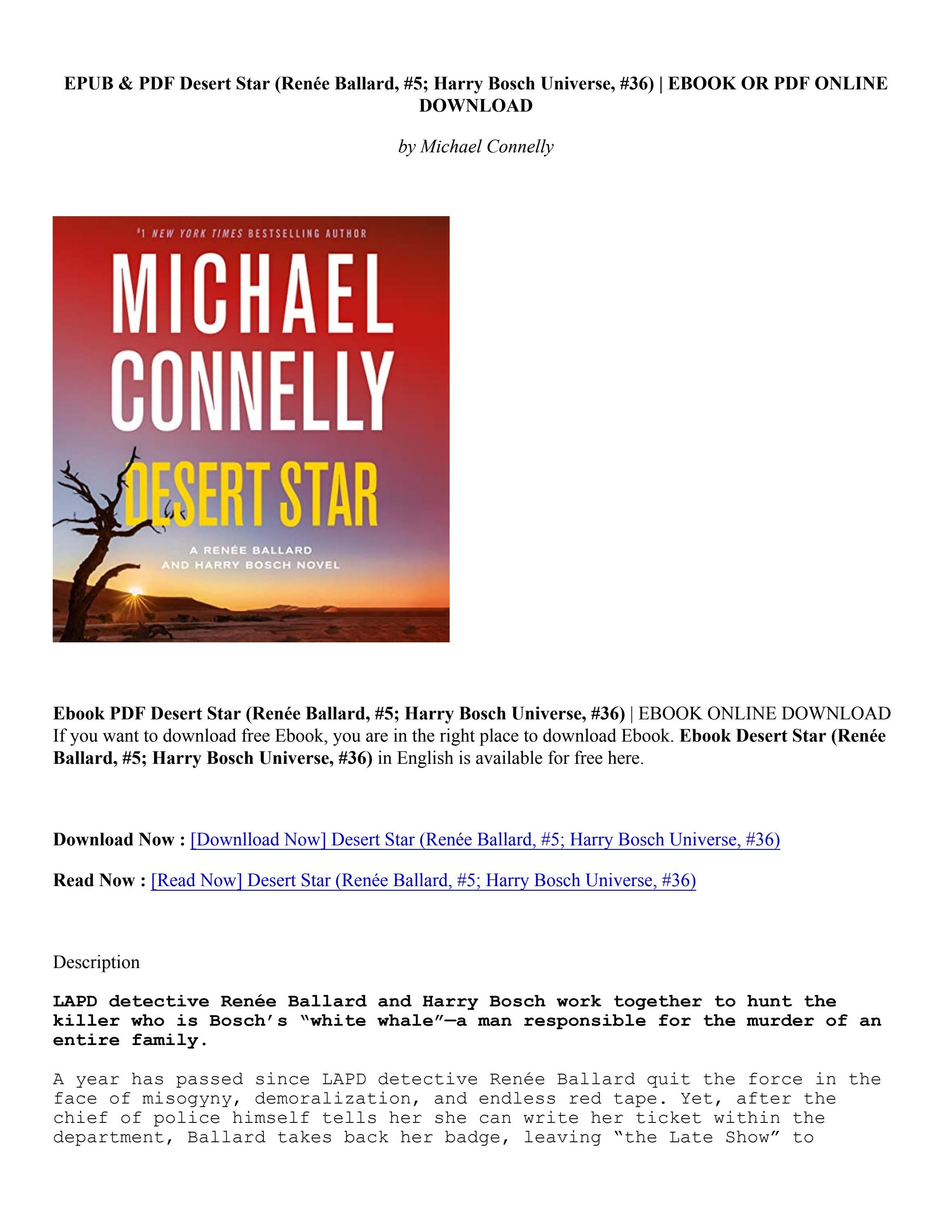 Harry Bosch Badge