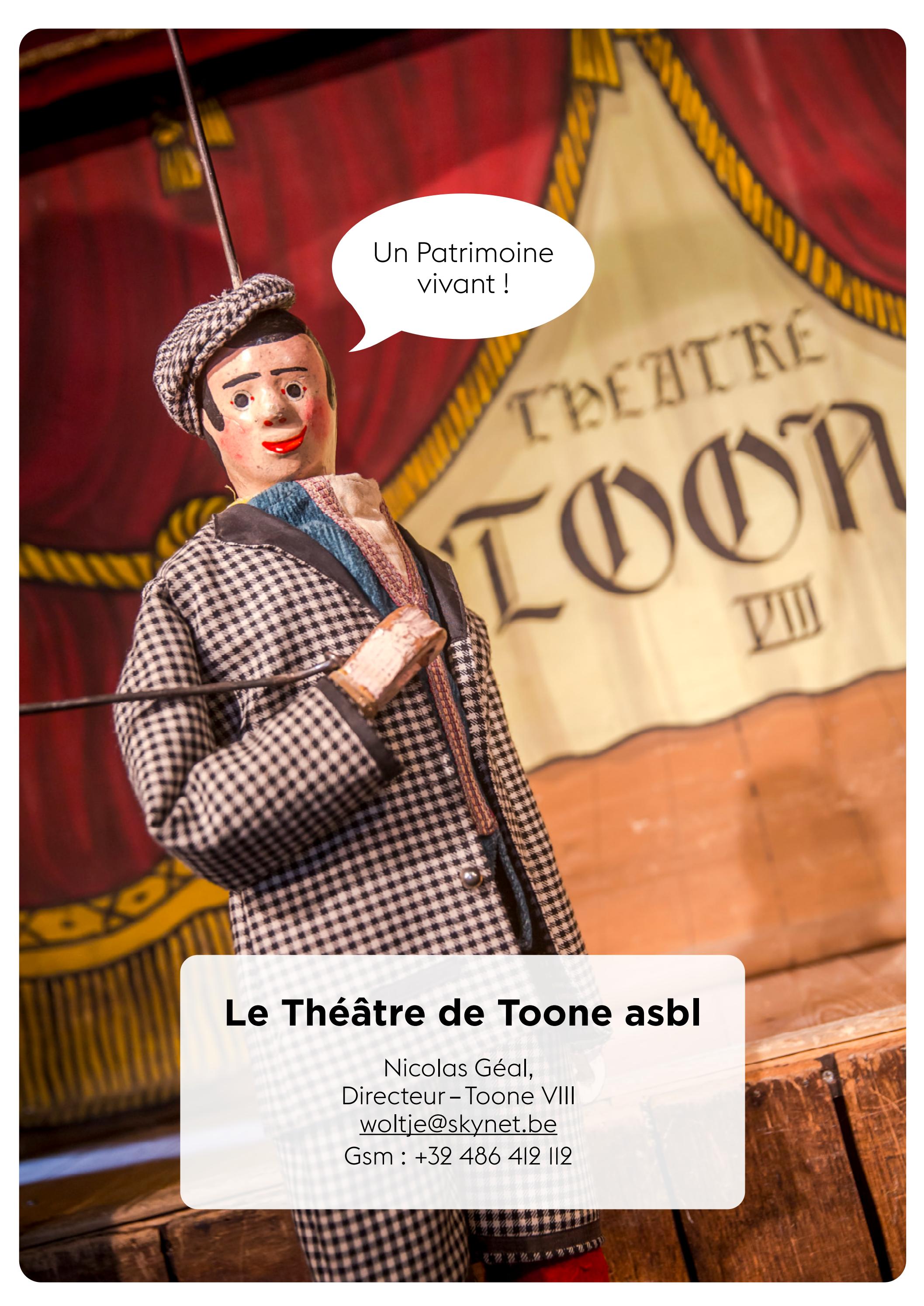 Présentation du Théâtre de Toone ASBL by Nicolas Geal - Issuu