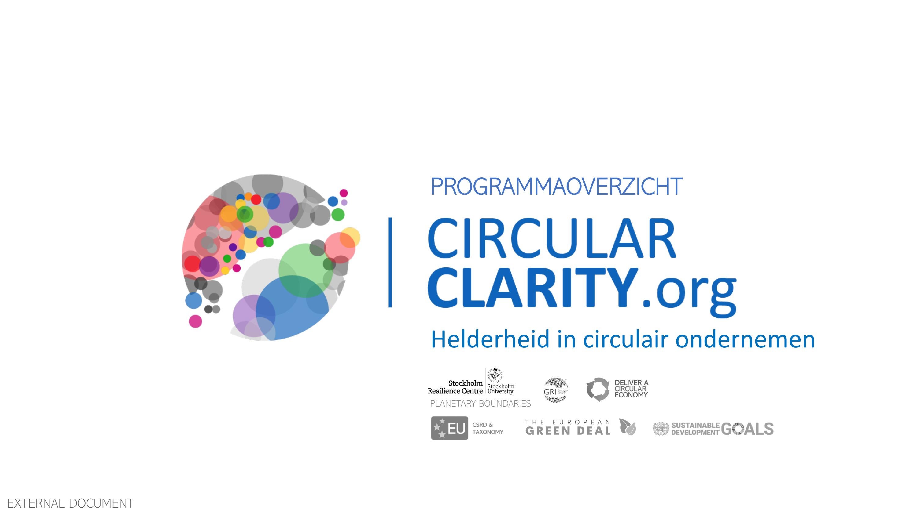 Circular Clarity programmaoverzicht 2022-2023 by circularclarity - Issuu