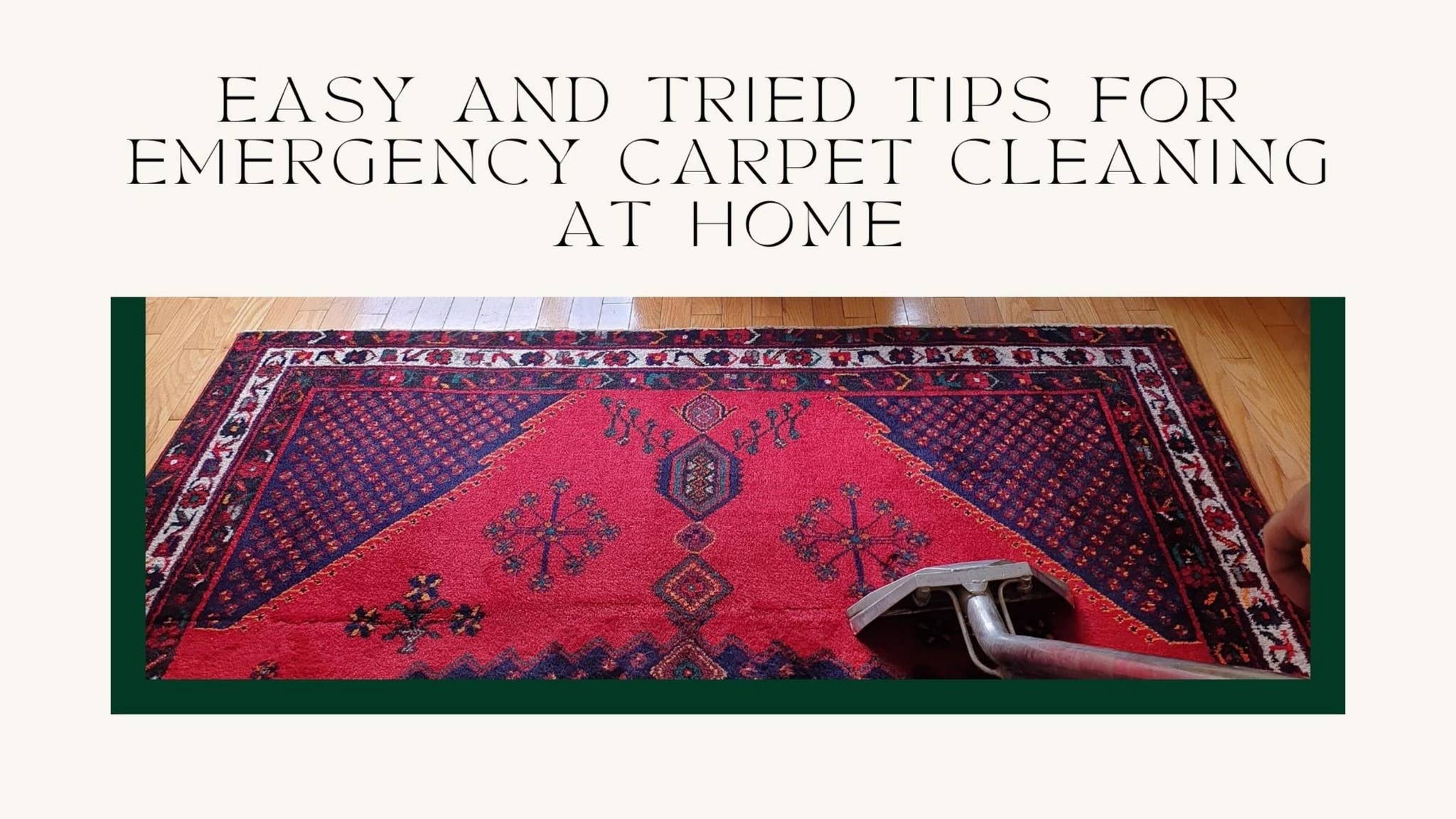 Easy and Tried Tips for Emergency Carpet Cleaning at Home by Vip Carpet ...